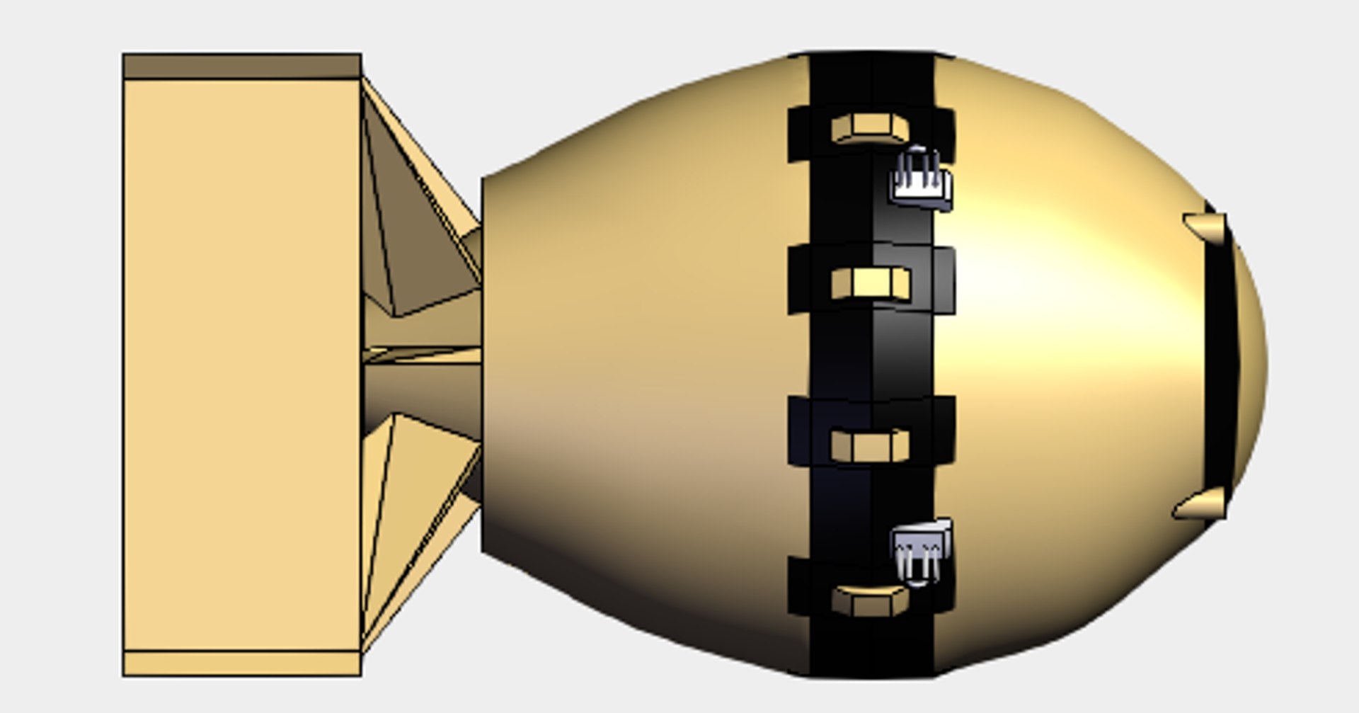 3D Fat Man Bomb - TurboSquid 1534620