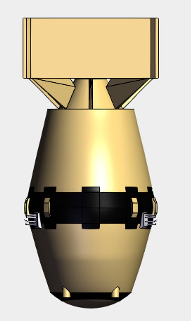 3D Fat Man Bomb - TurboSquid 1534620