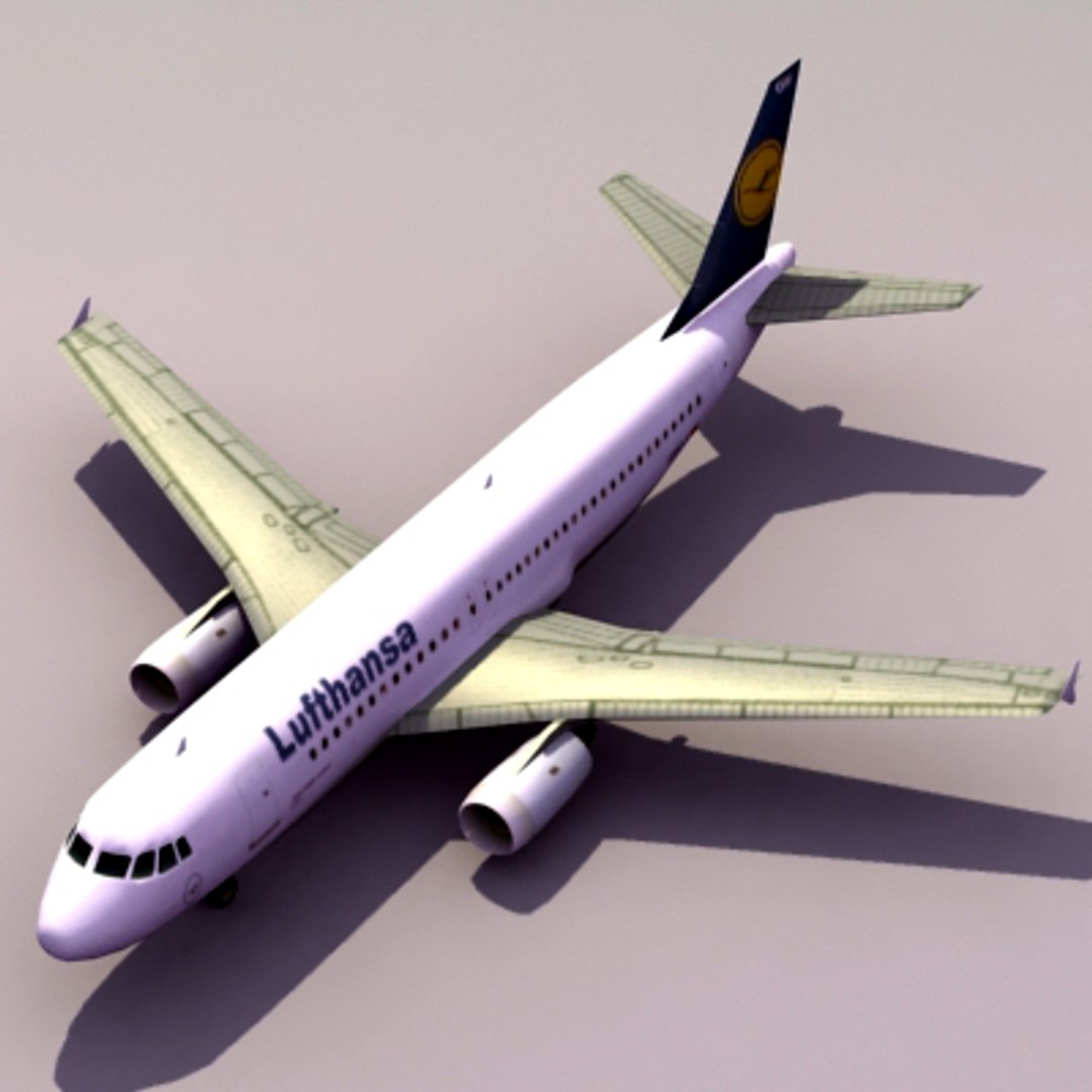 commercial aircraft 3d model