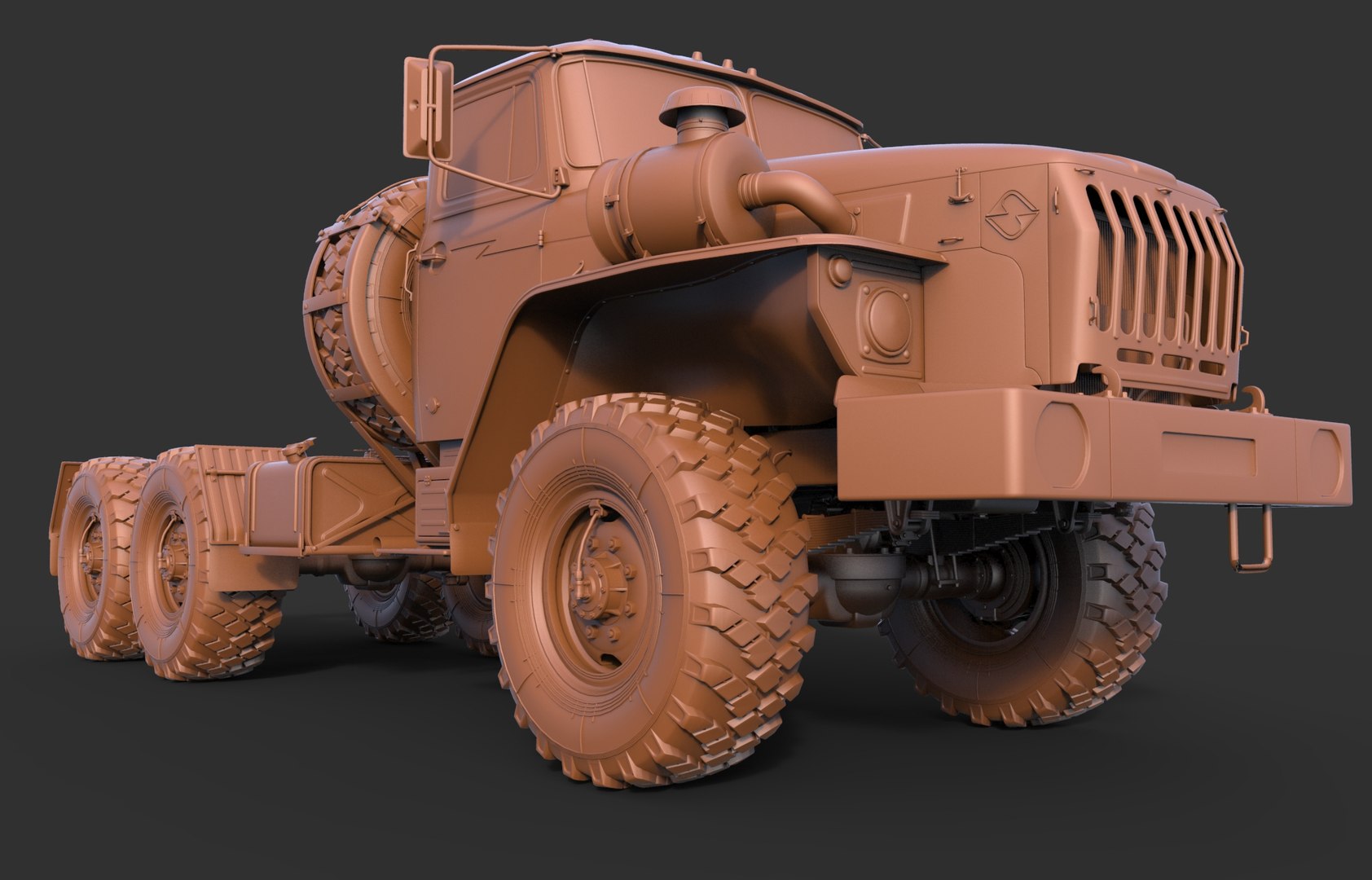 URAL 44202 3D Model - TurboSquid 2299736