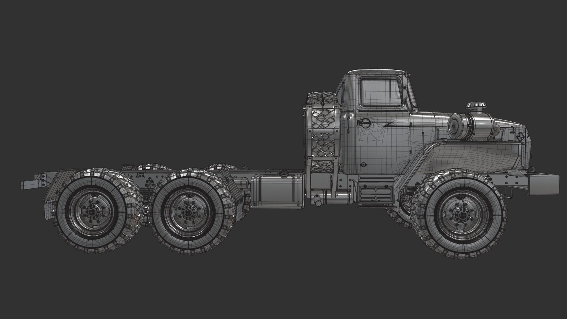 URAL 44202 3D Model - TurboSquid 2299736