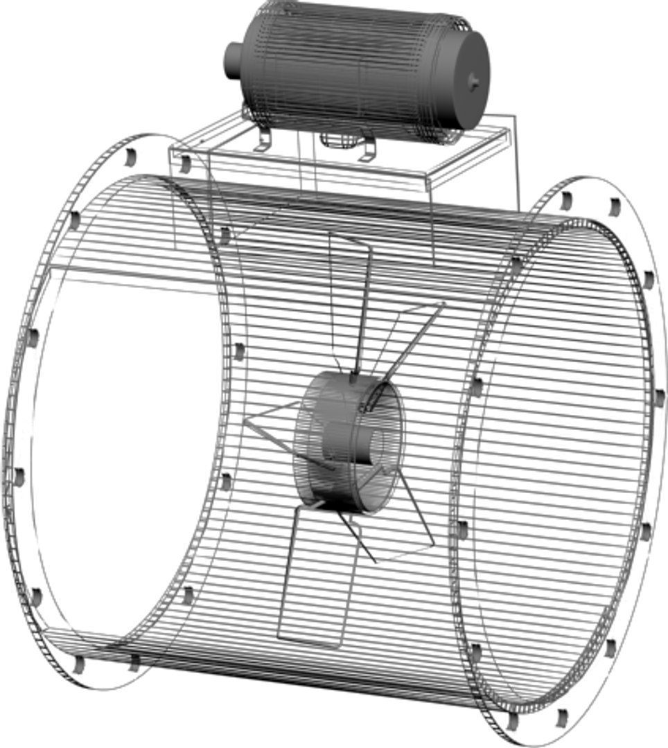 3D axial fan - TurboSquid 1275331