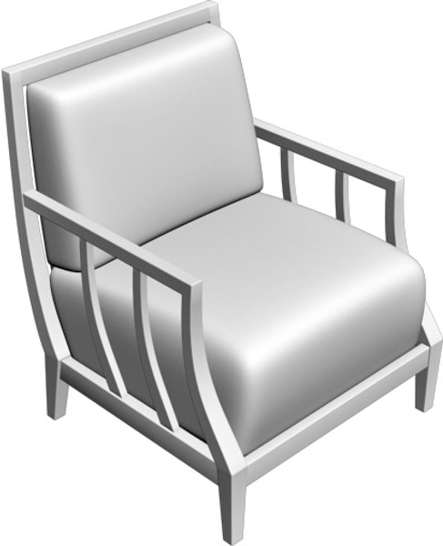 3d armchair model