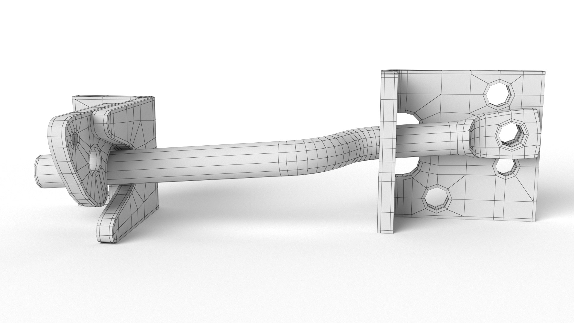 3D Heavy Duty Gate Latch Model - TurboSquid 1965560