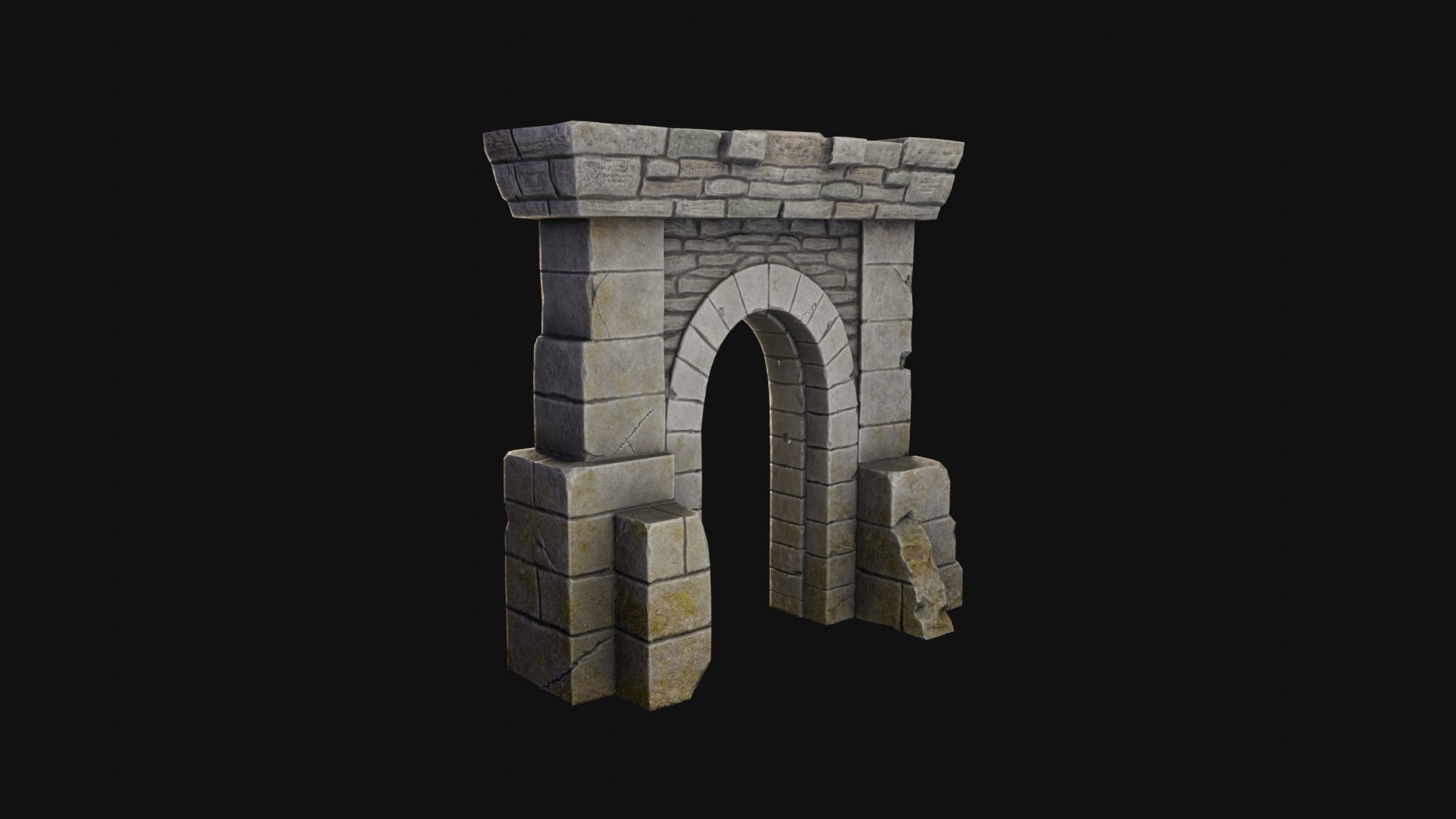 Stone Portal Model - TurboSquid 1991613