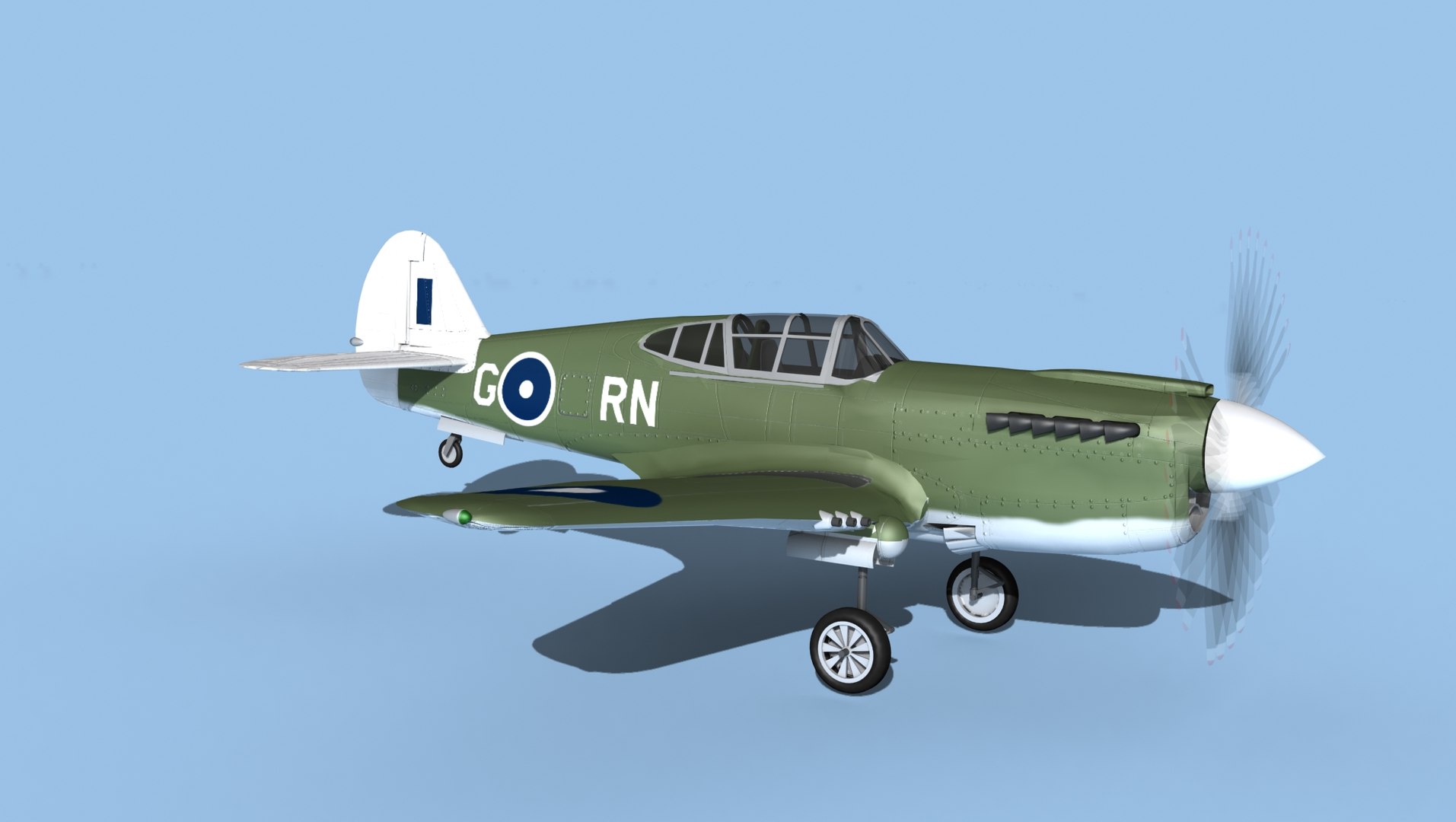 3D Curtiss P-40F Tomahawk V11 RAAF Model - TurboSquid 1915535