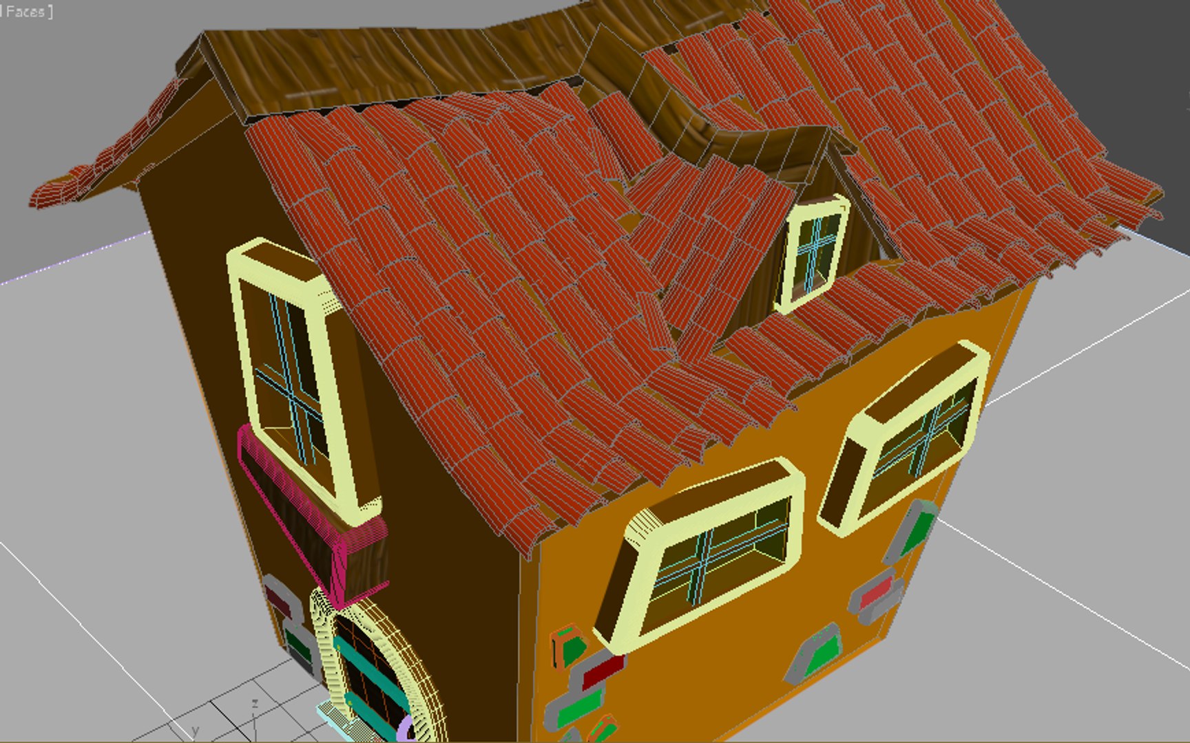 3d Cartoon House Model