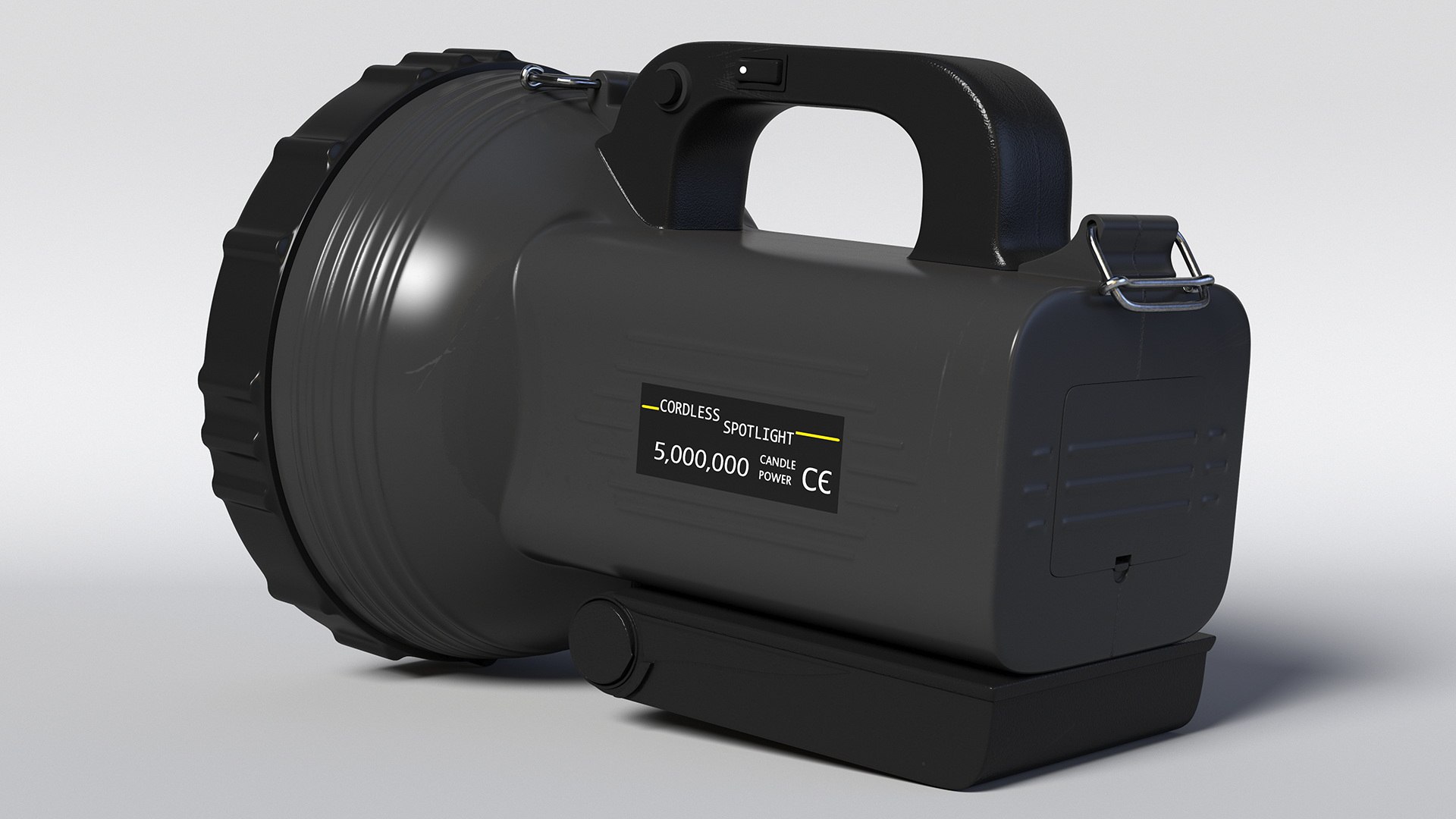 Digitals Long Range LED Searchlight Black Model - TurboSquid 2149910