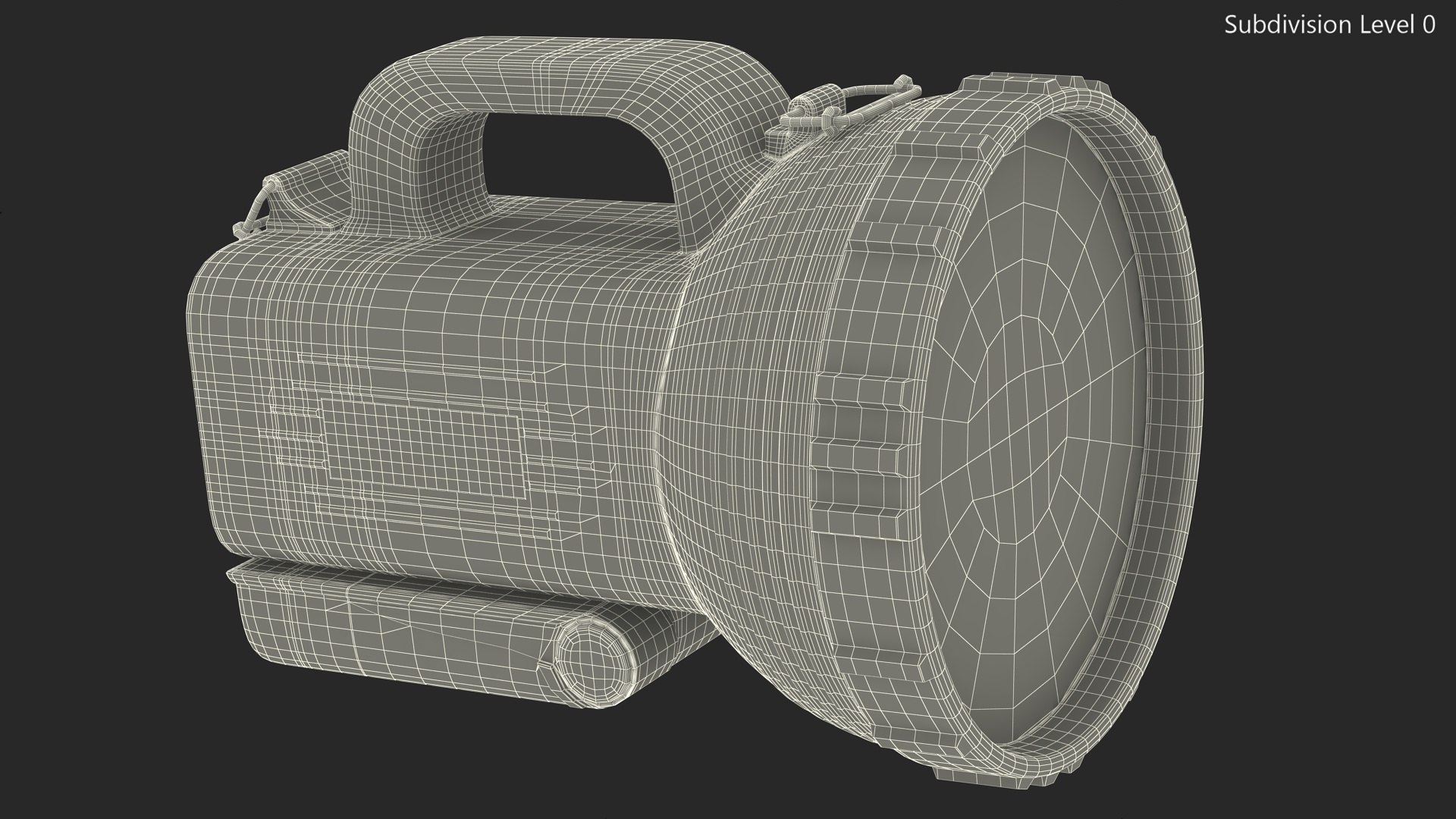 Digitals Long Range LED Searchlight Black Model - TurboSquid 2149910