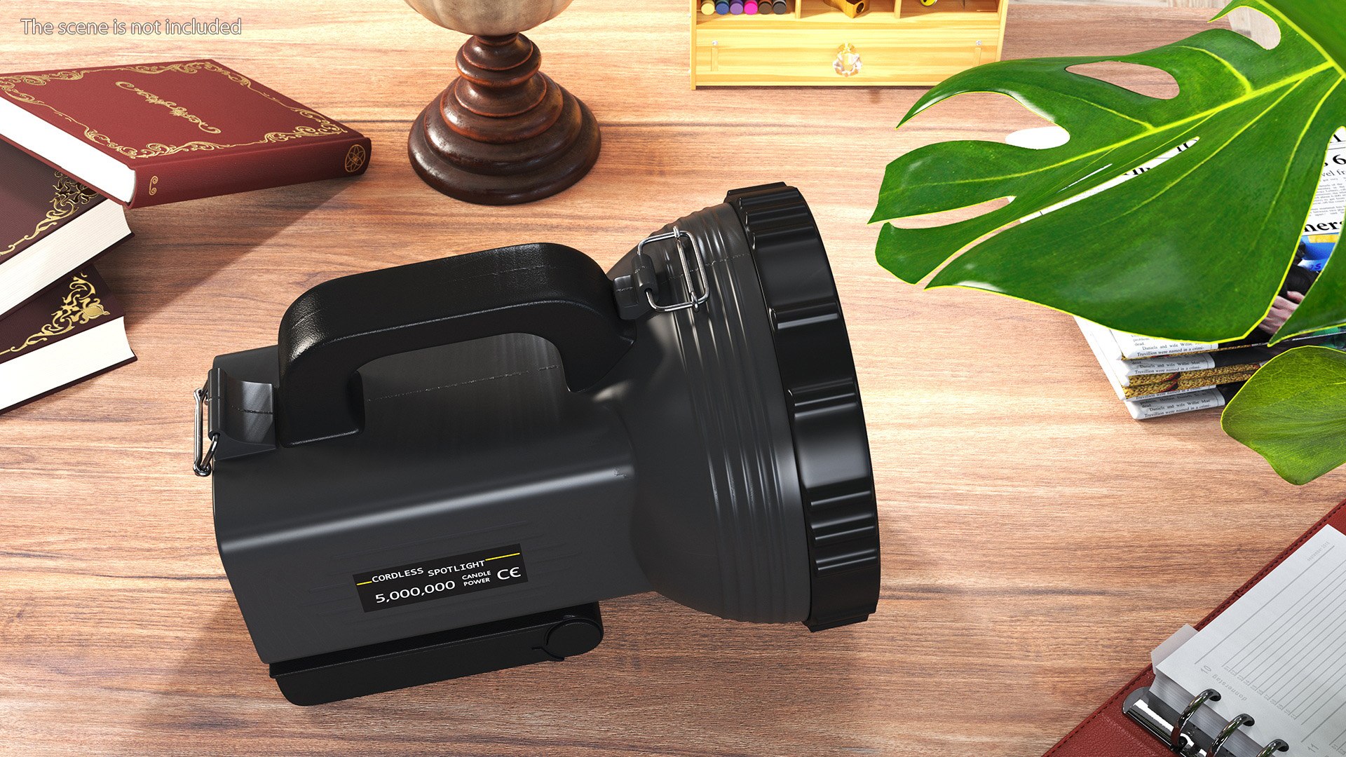 Digitals Long Range LED Searchlight Black Model - TurboSquid 2149910
