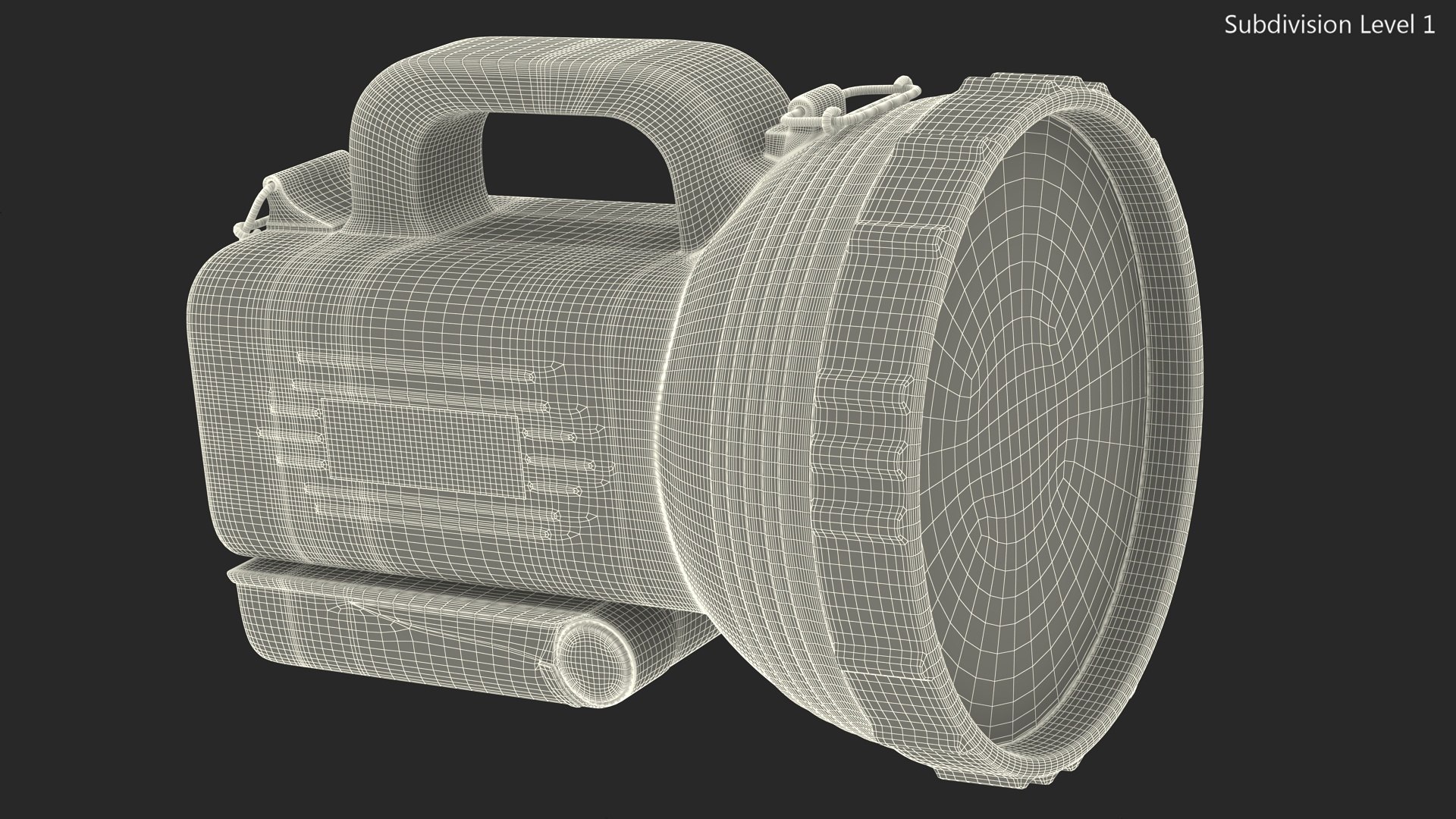 Digitals Long Range LED Searchlight Black Model - TurboSquid 2149910