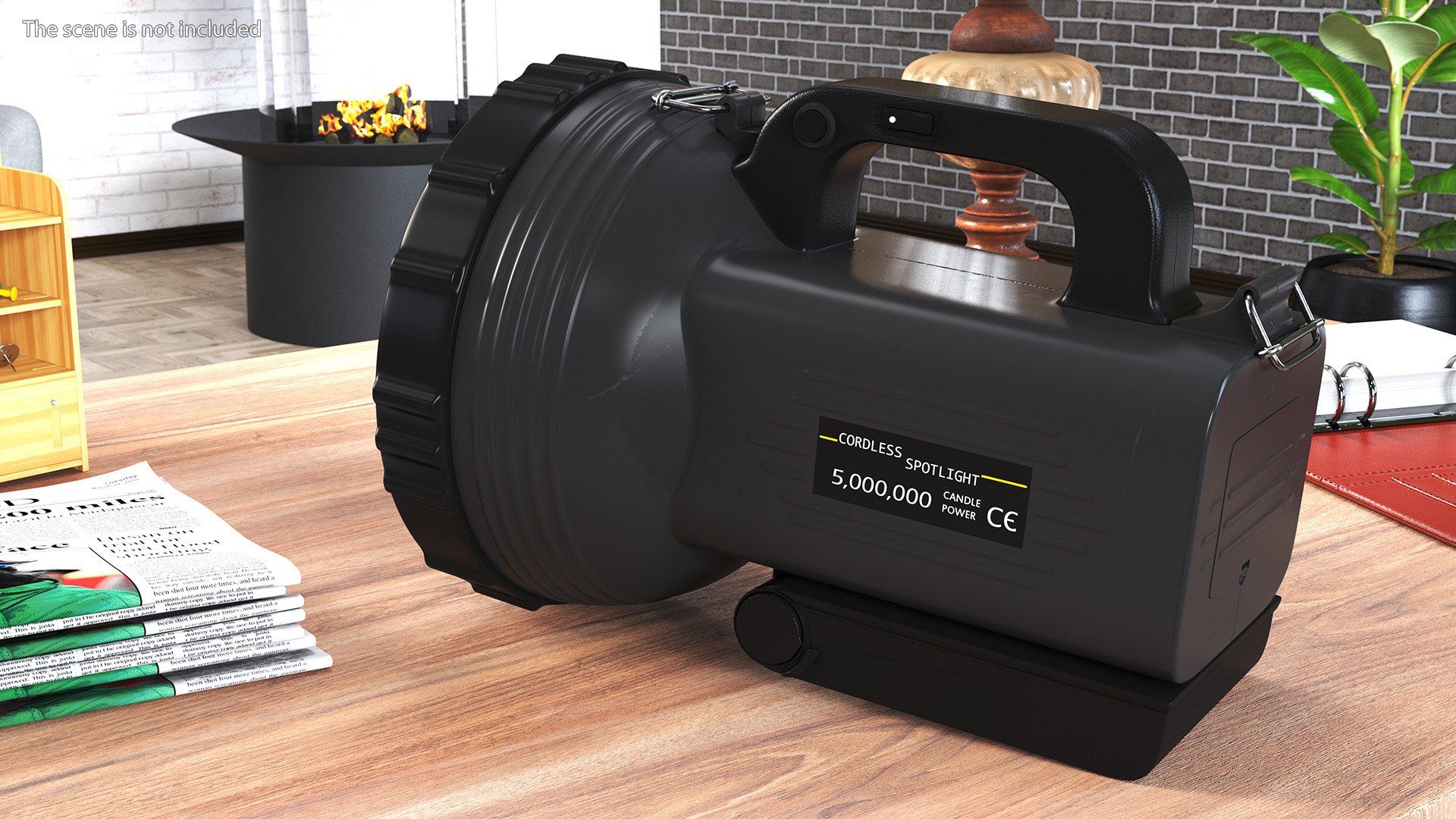 Digitals Long Range LED Searchlight Black Model - TurboSquid 2149910