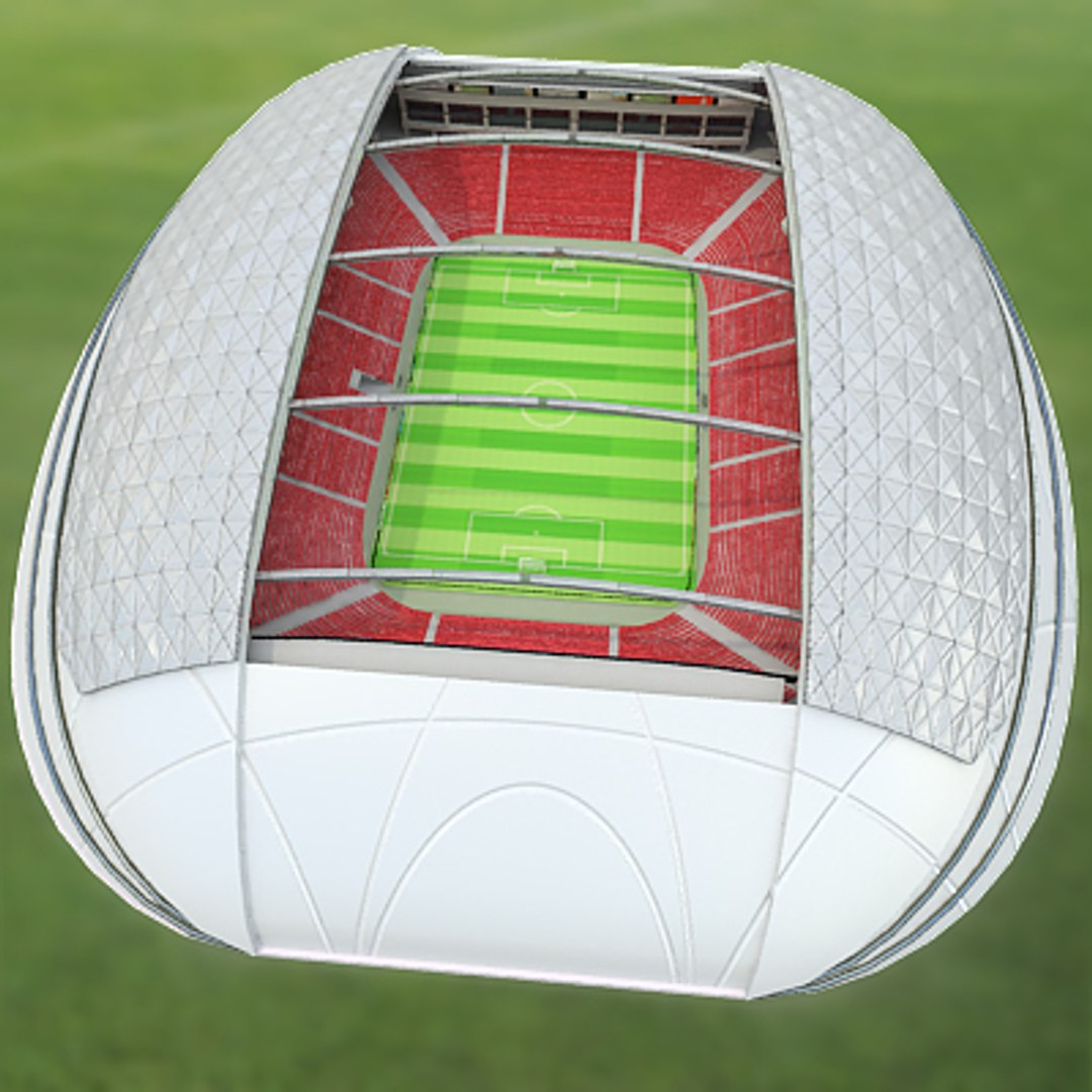 3d Model Of Soccer Stadium