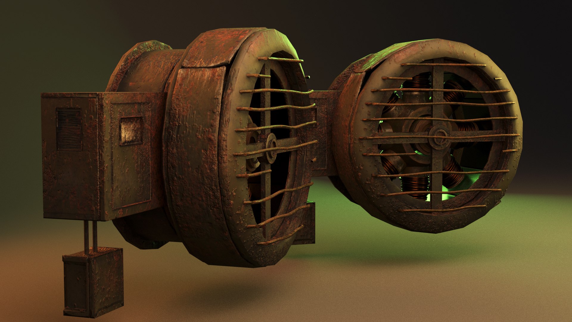 3D Rust Electricity Generator - TurboSquid 2239153