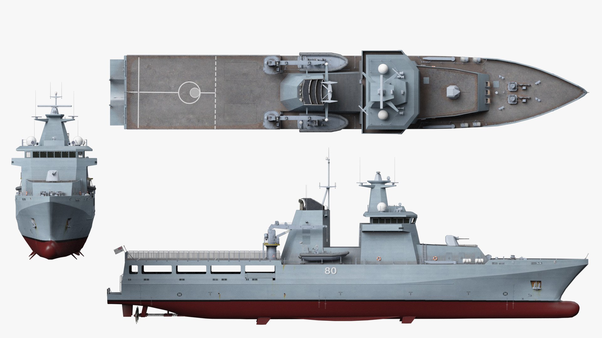 3D arafura class opv vessel ship - TurboSquid 1486005
