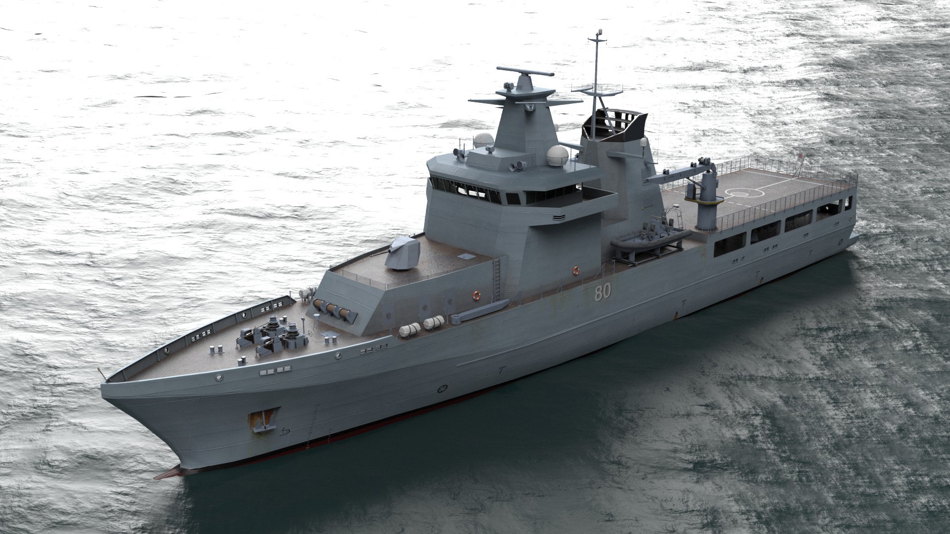 3D arafura class opv vessel ship - TurboSquid 1486005