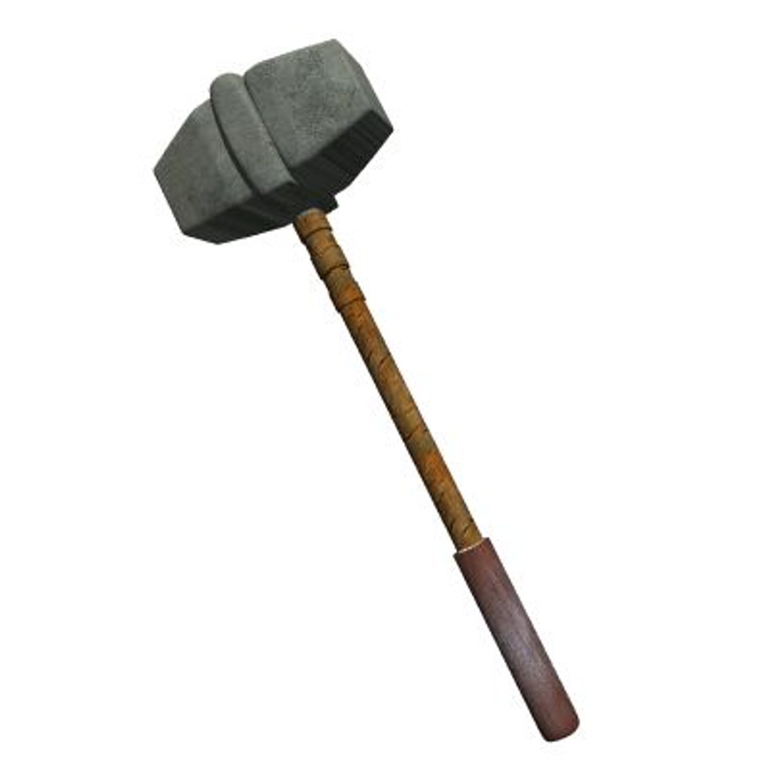 clubs medieval weapons obj free