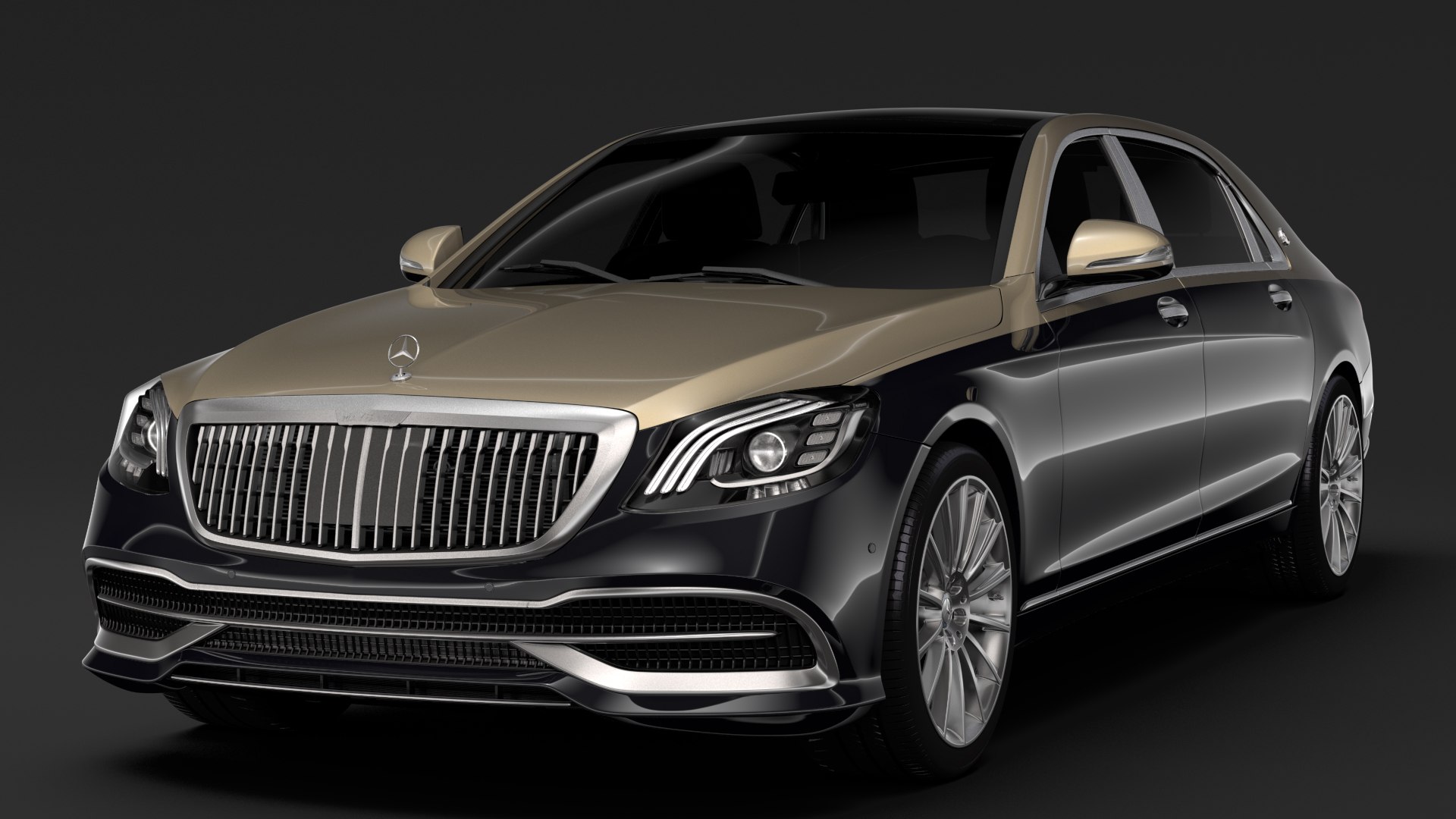 3D Mercedes Maybach S 560 Model - TurboSquid 1284498