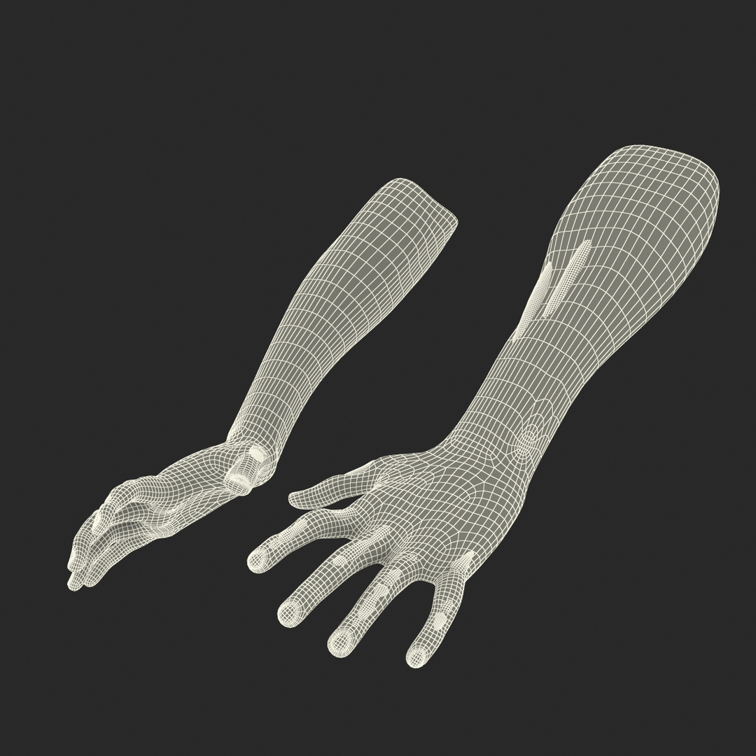 3d model zombie hands pose 3