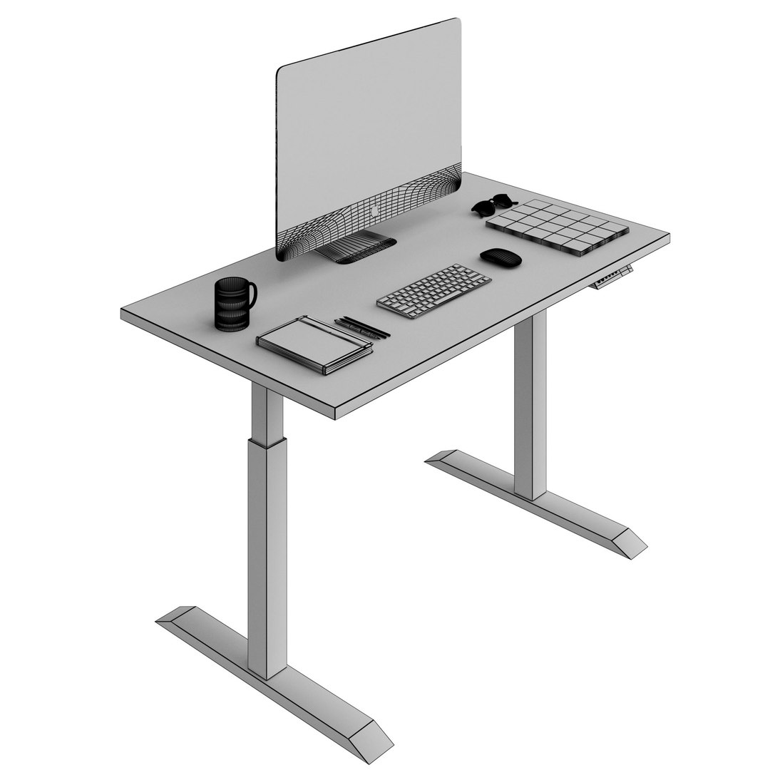 3D Model Lift Table White - TurboSquid 1760115