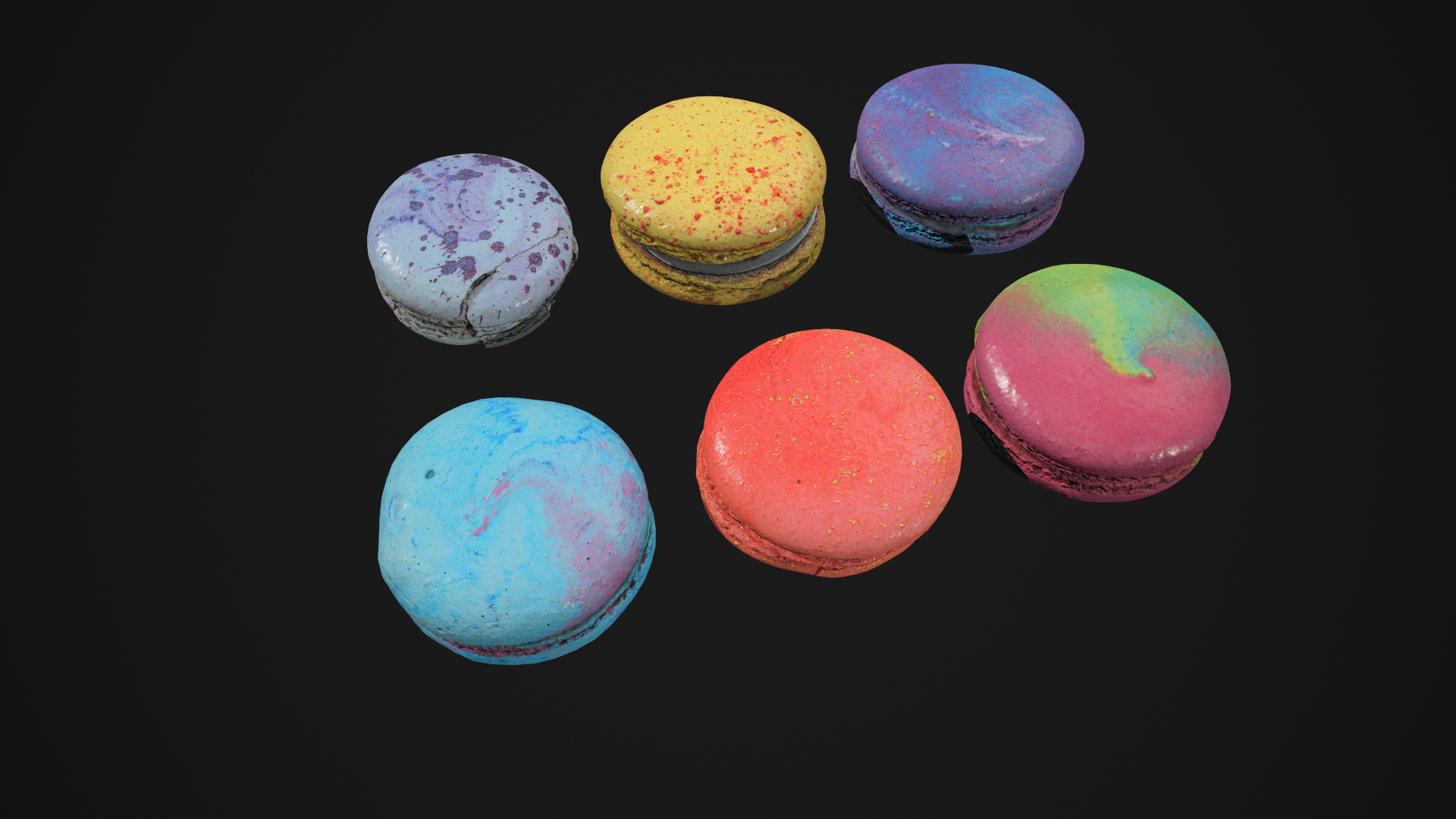3D Macarons model - TurboSquid 1771160