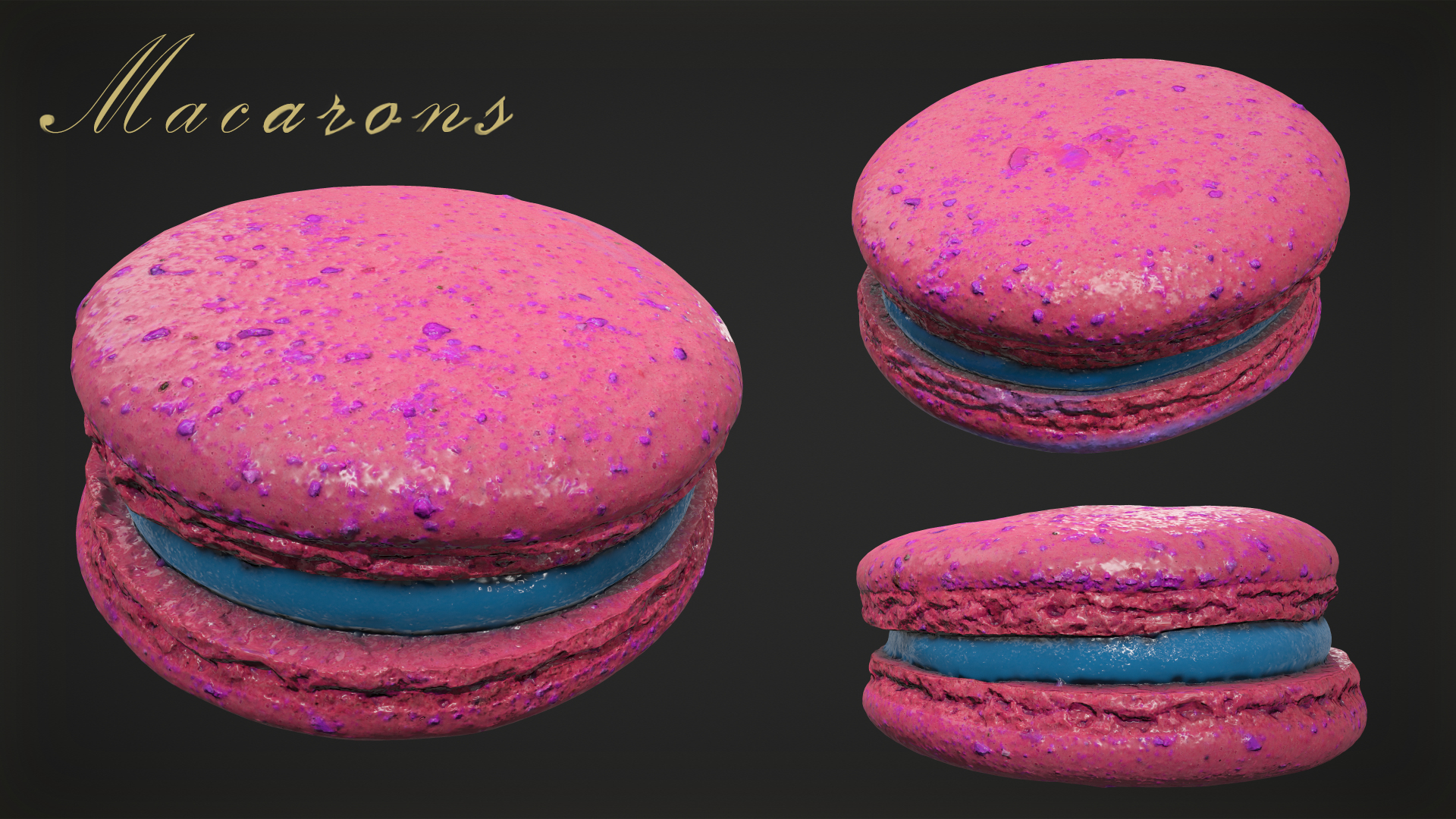 3D Macarons model - TurboSquid 1771160
