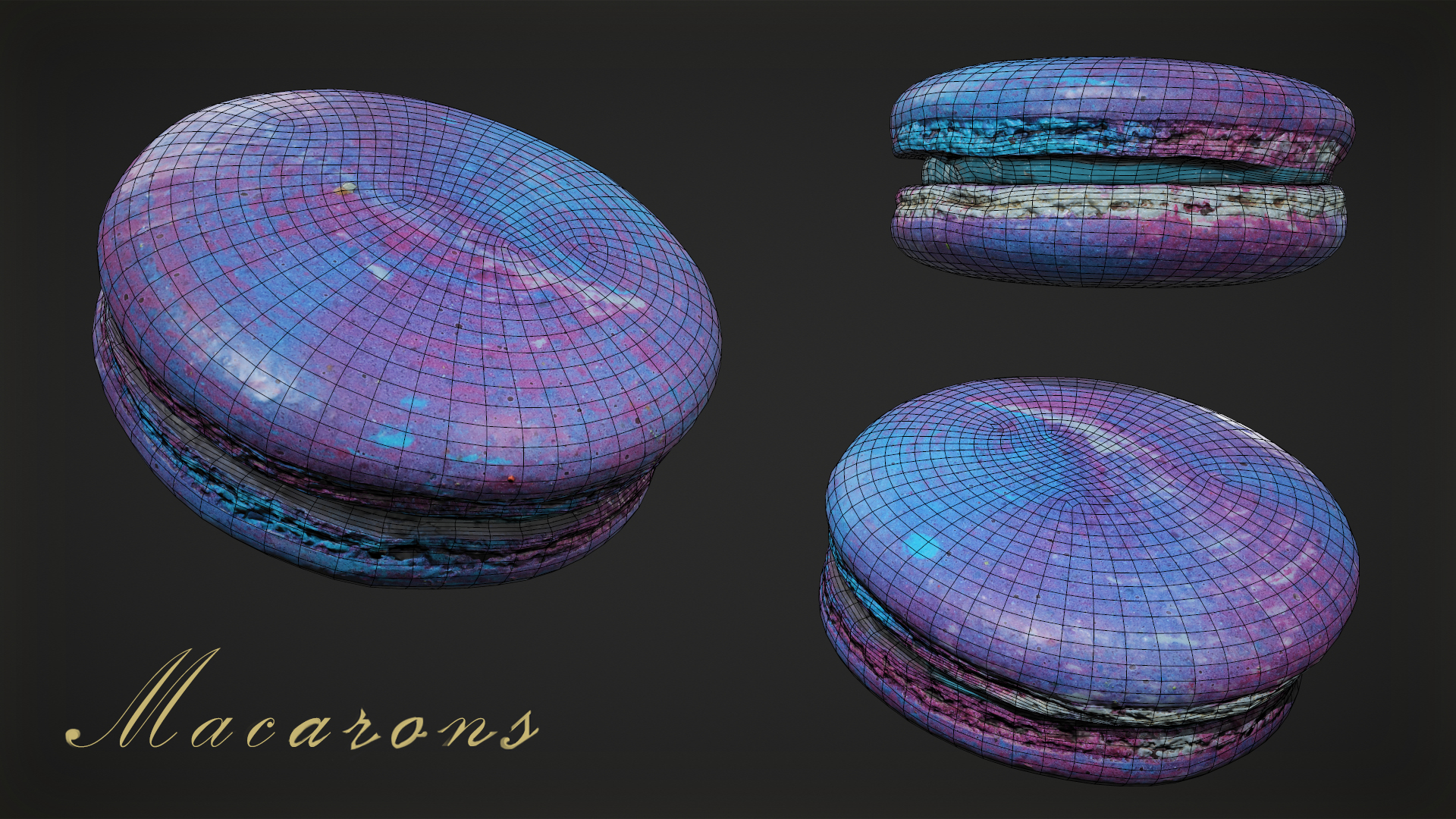 3D Macarons model - TurboSquid 1771160