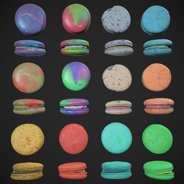3D Macarons model - TurboSquid 1771160