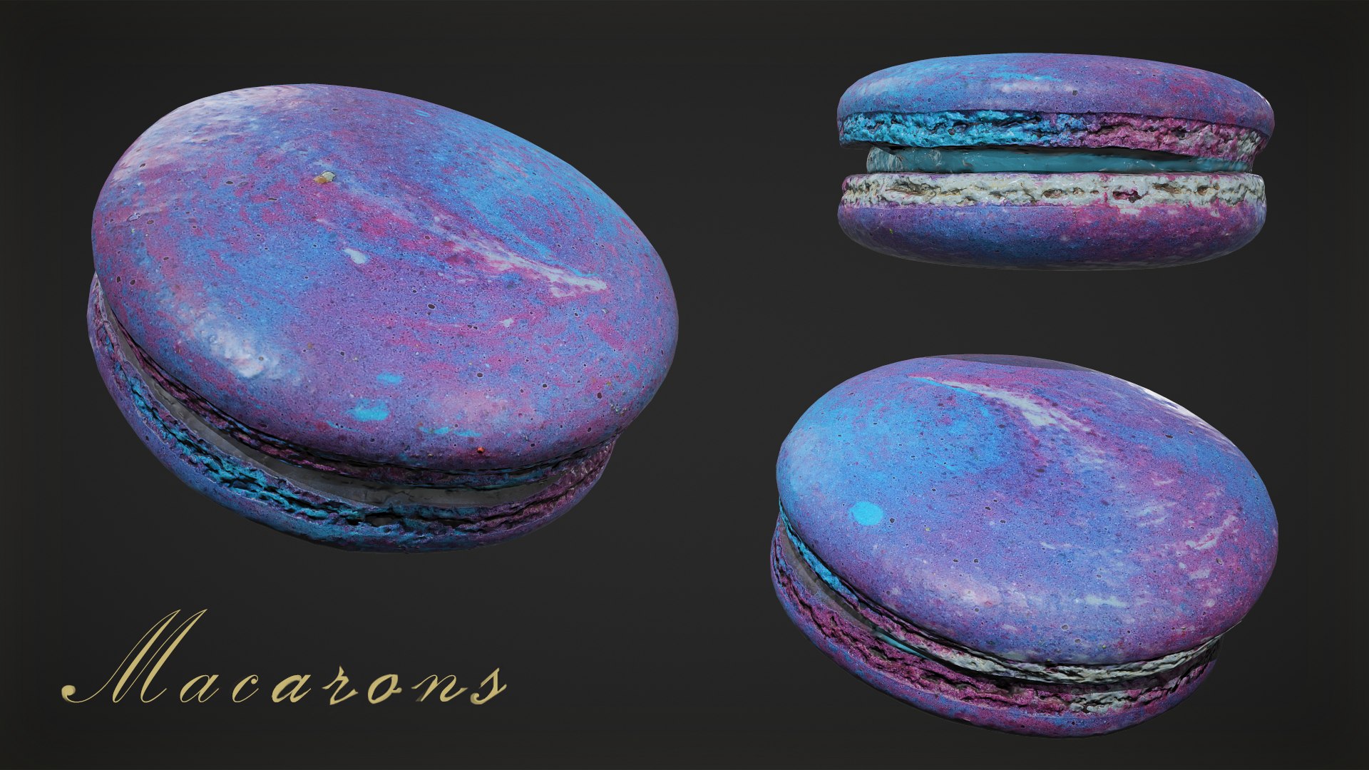 3D Macarons Model - TurboSquid 1771160