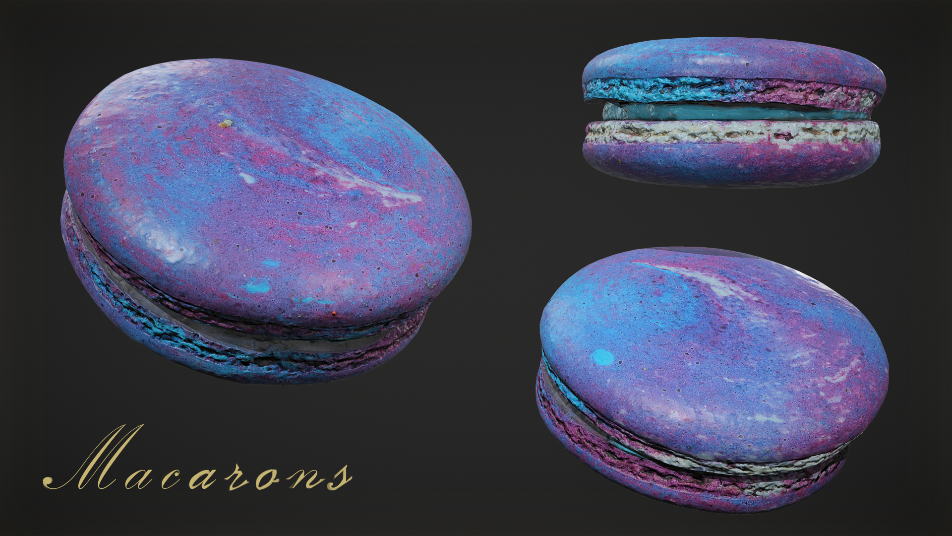 3D Macarons model - TurboSquid 1771160