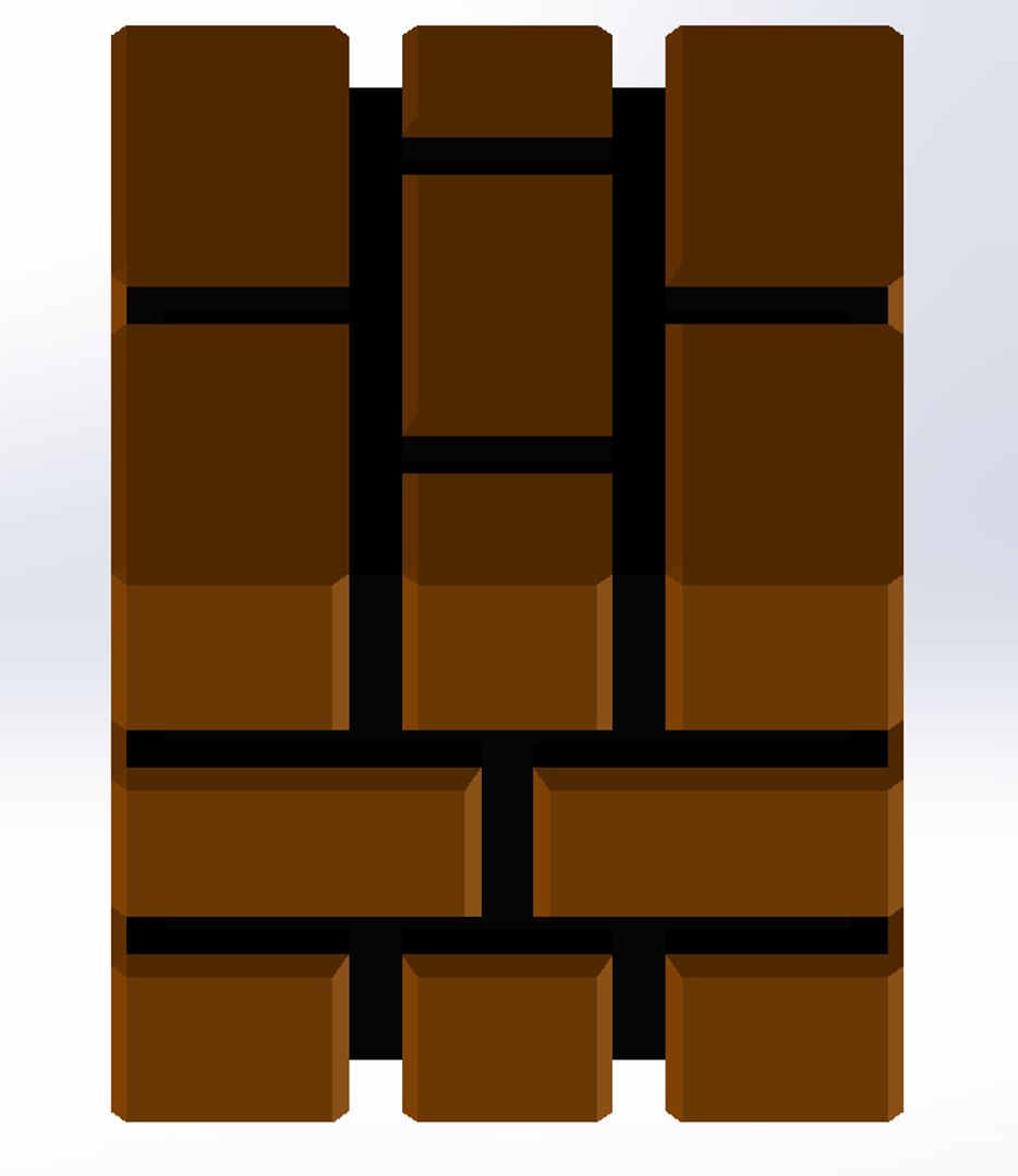 Mario Bricks 3D - TurboSquid 1387071