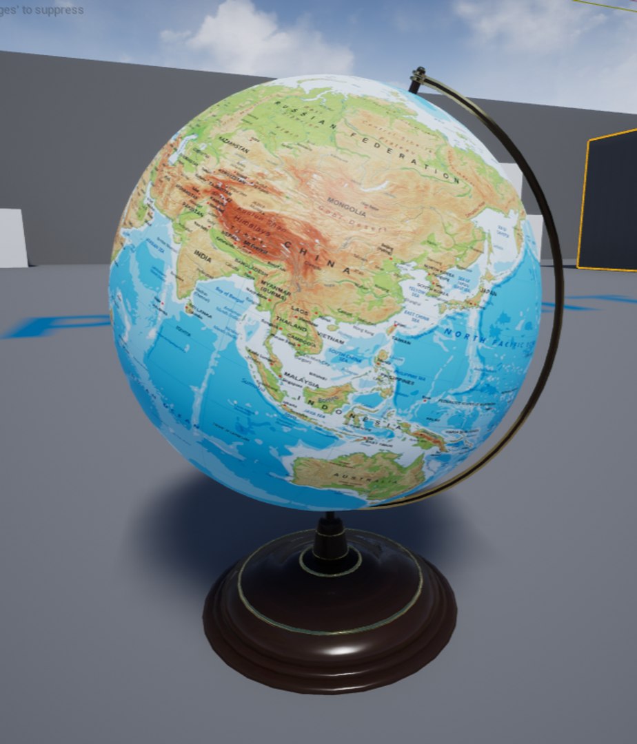 3D Globe Earth Model - TurboSquid 1223216