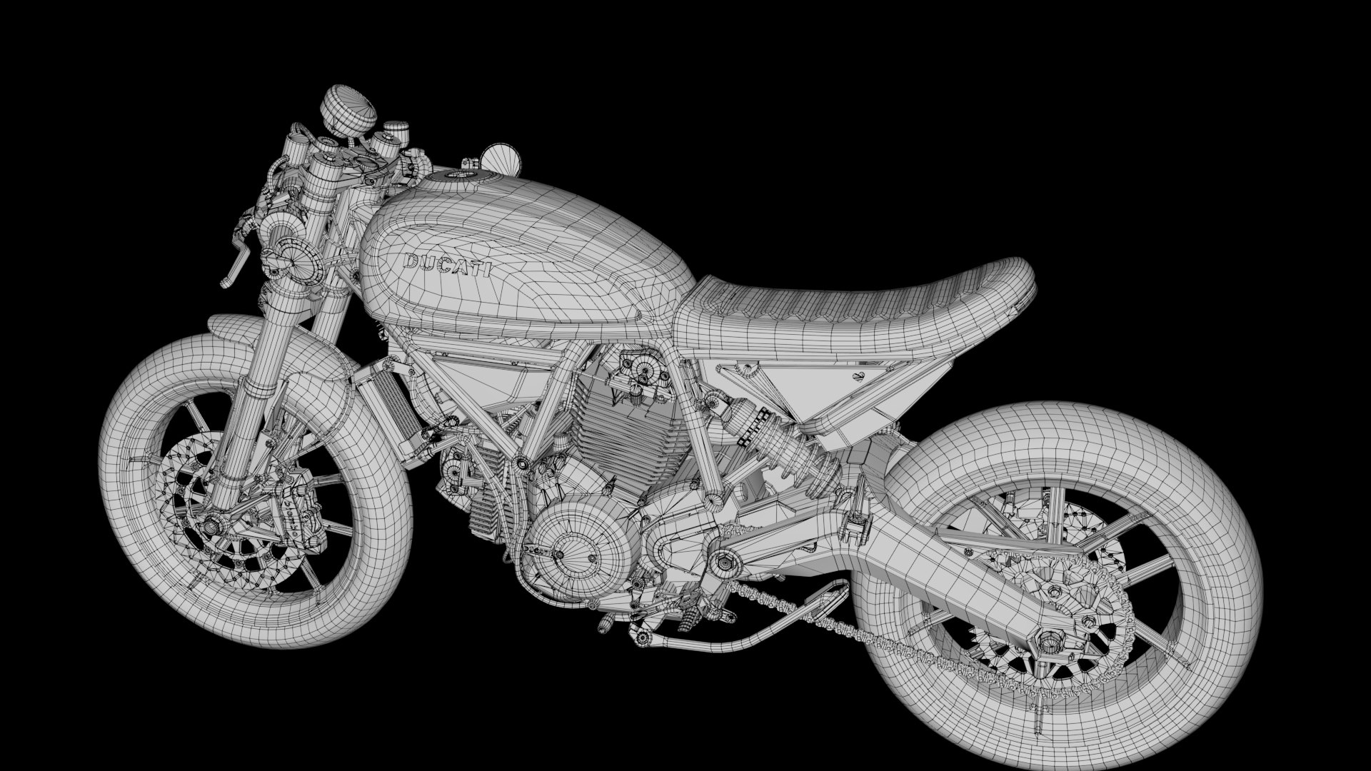 Ducati Scrambler bike model - TurboSquid 2144224