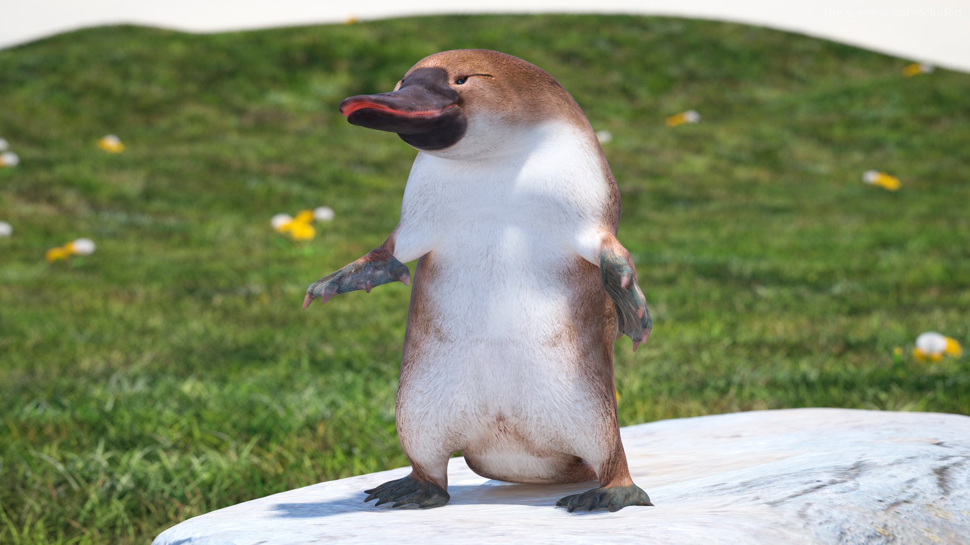 3D Standing Platypus - TurboSquid 2158226
