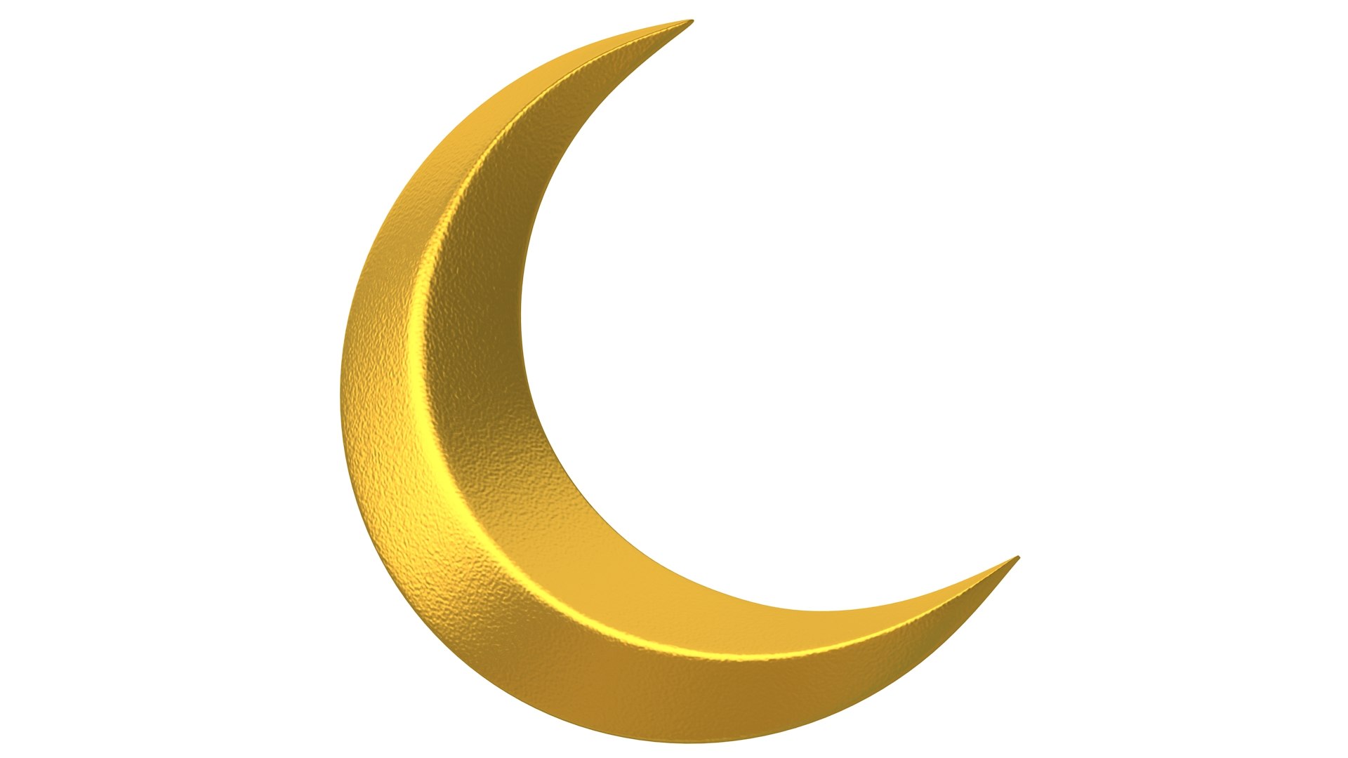 3D Crescent moon Gold And Silver - TurboSquid 2004034