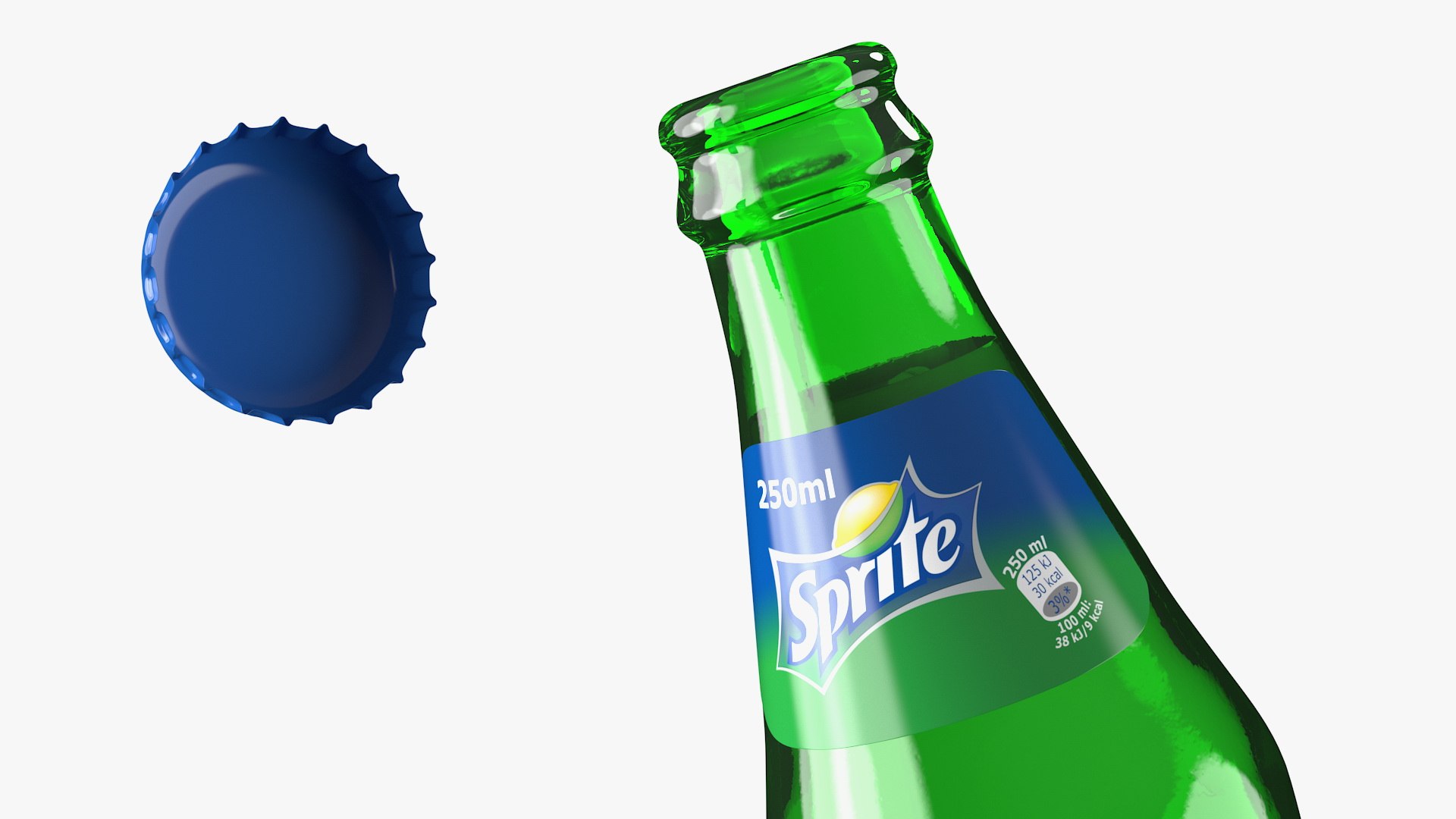 Sprite Glass Bottle 3D Model - TurboSquid 1451142
