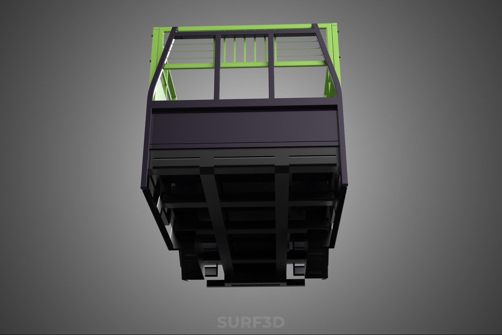TRAY UTE PICKUP CAGE FLATBED TRUCK CARGO WAGON VAN LORRY BAKKIE 3D Model - TurboSquid 2440017