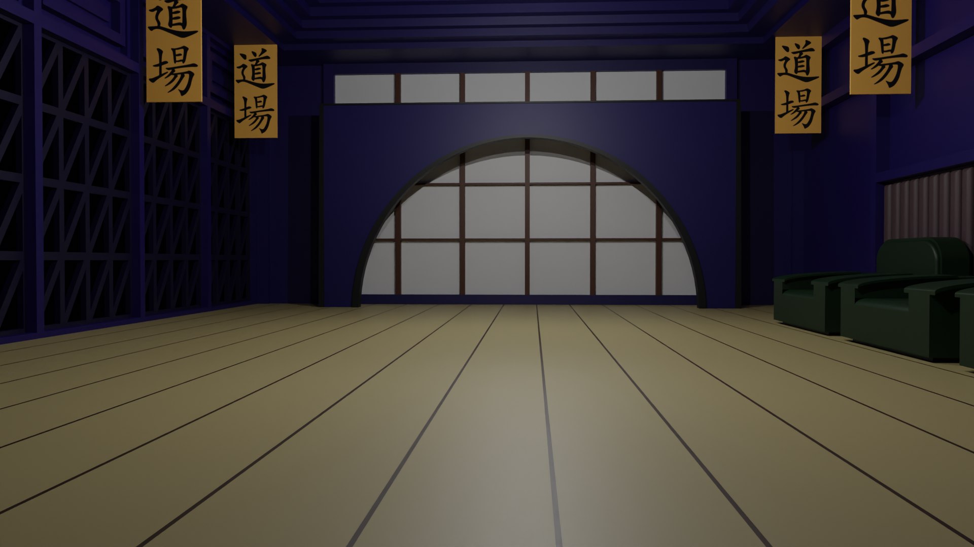 3D Karate Hall model - TurboSquid 2157982