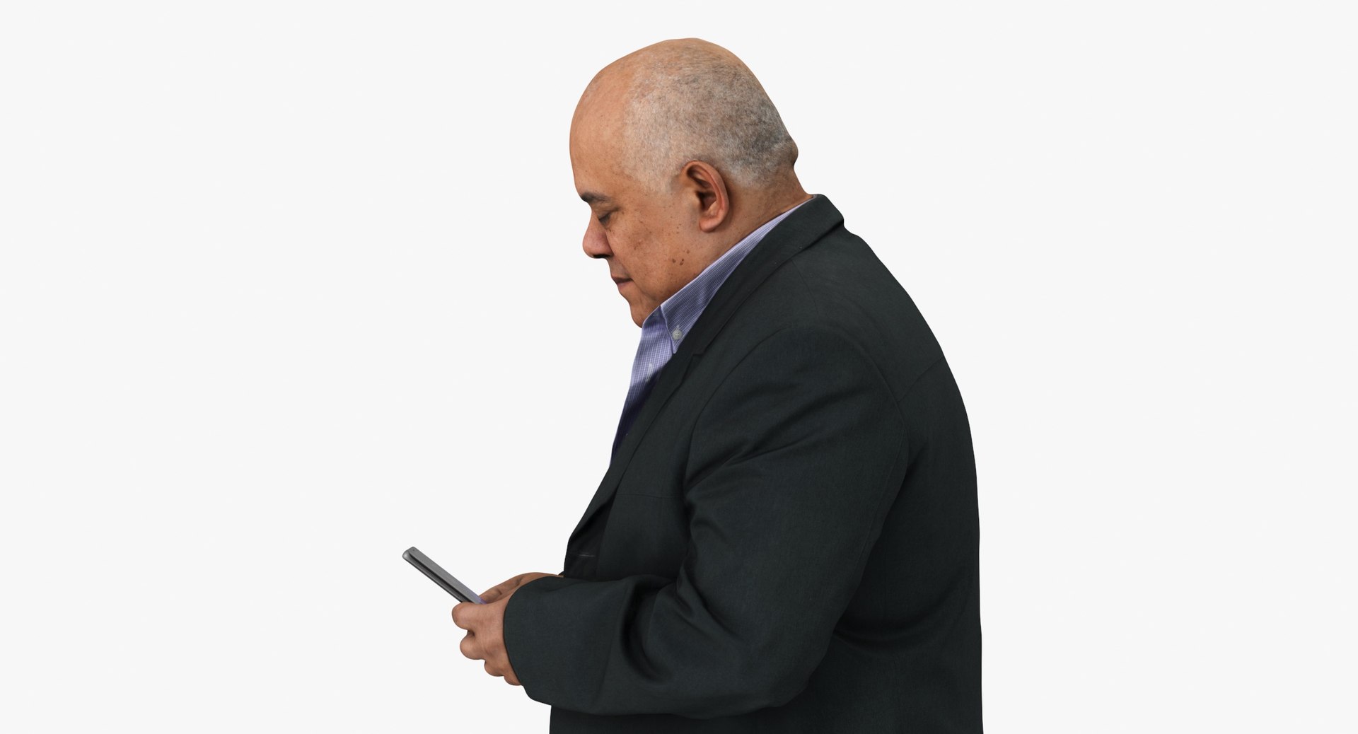 3D Axel Business Idle Pose 02 With Phone Texting Description model - TurboSquid 2089170