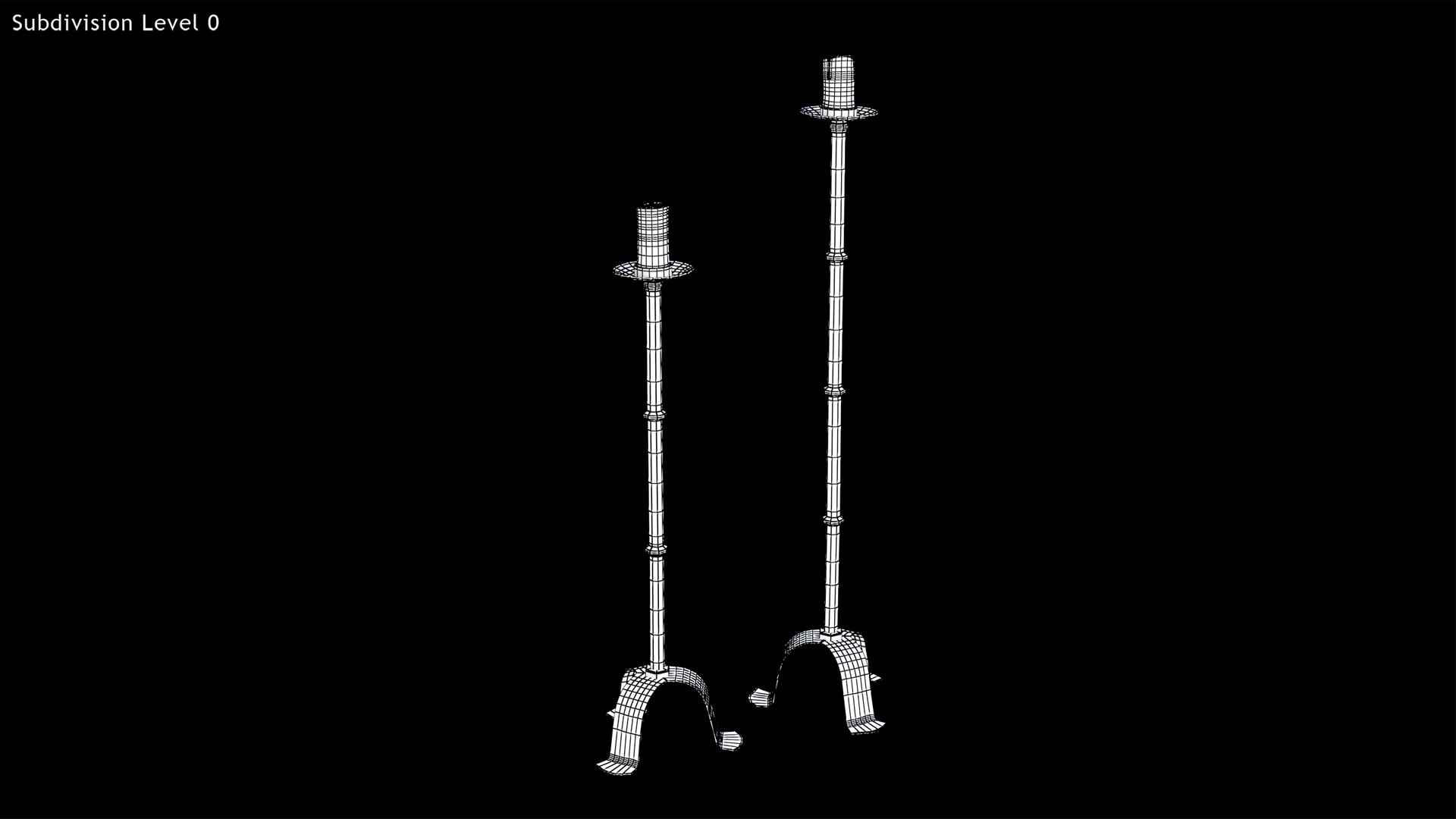 3D Model Medieval Candle Stand - TurboSquid 1705074