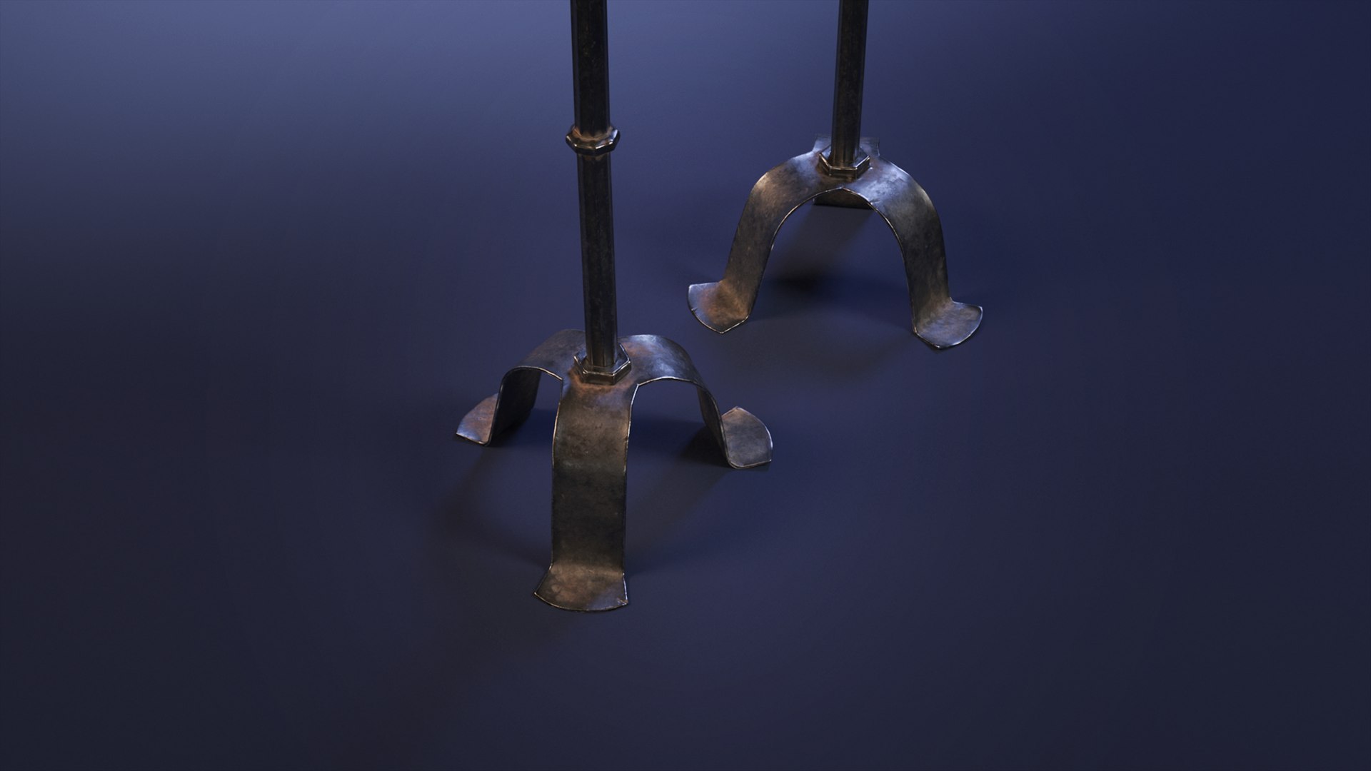 3D Model Medieval Candle Stand - TurboSquid 1705074