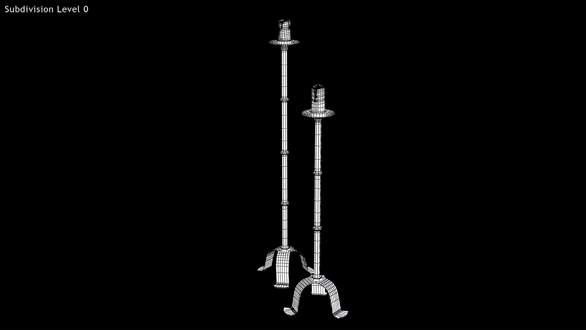 3D Model Medieval Candle Stand - TurboSquid 1705074