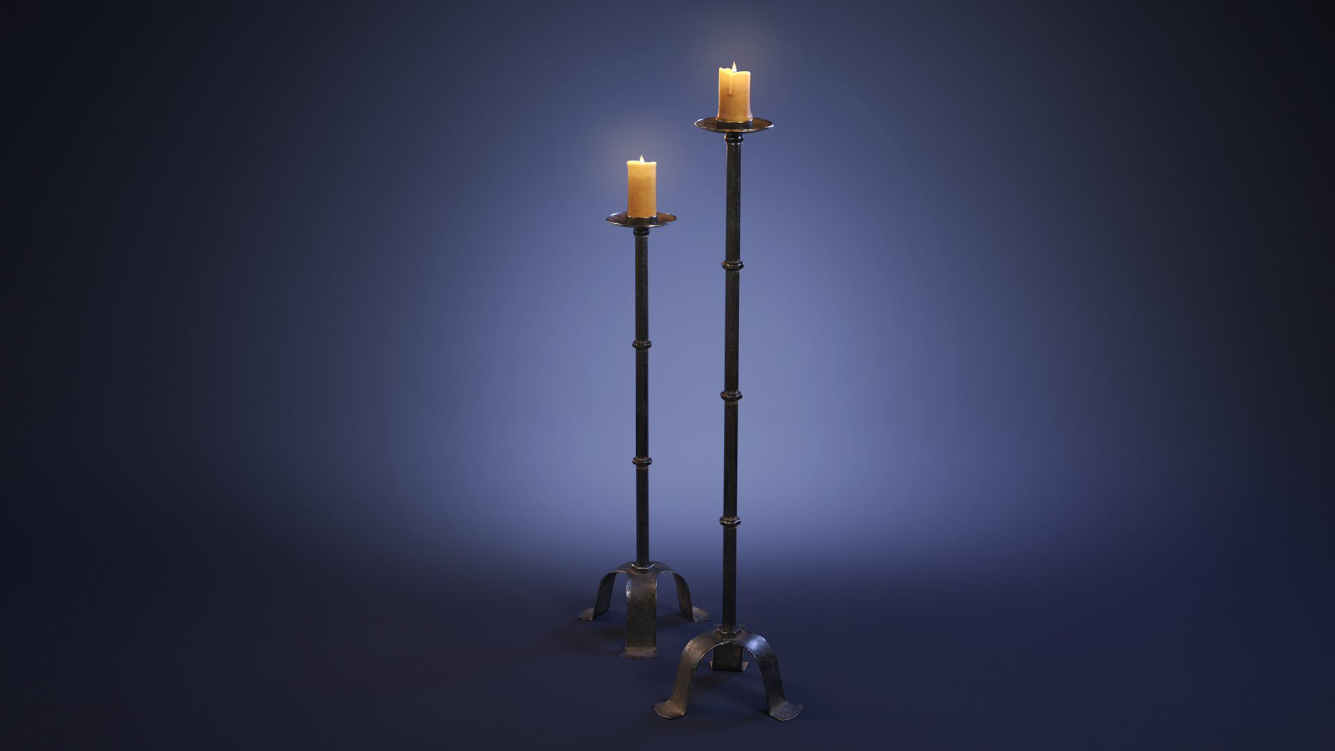3D model medieval candle stand - TurboSquid 1705074
