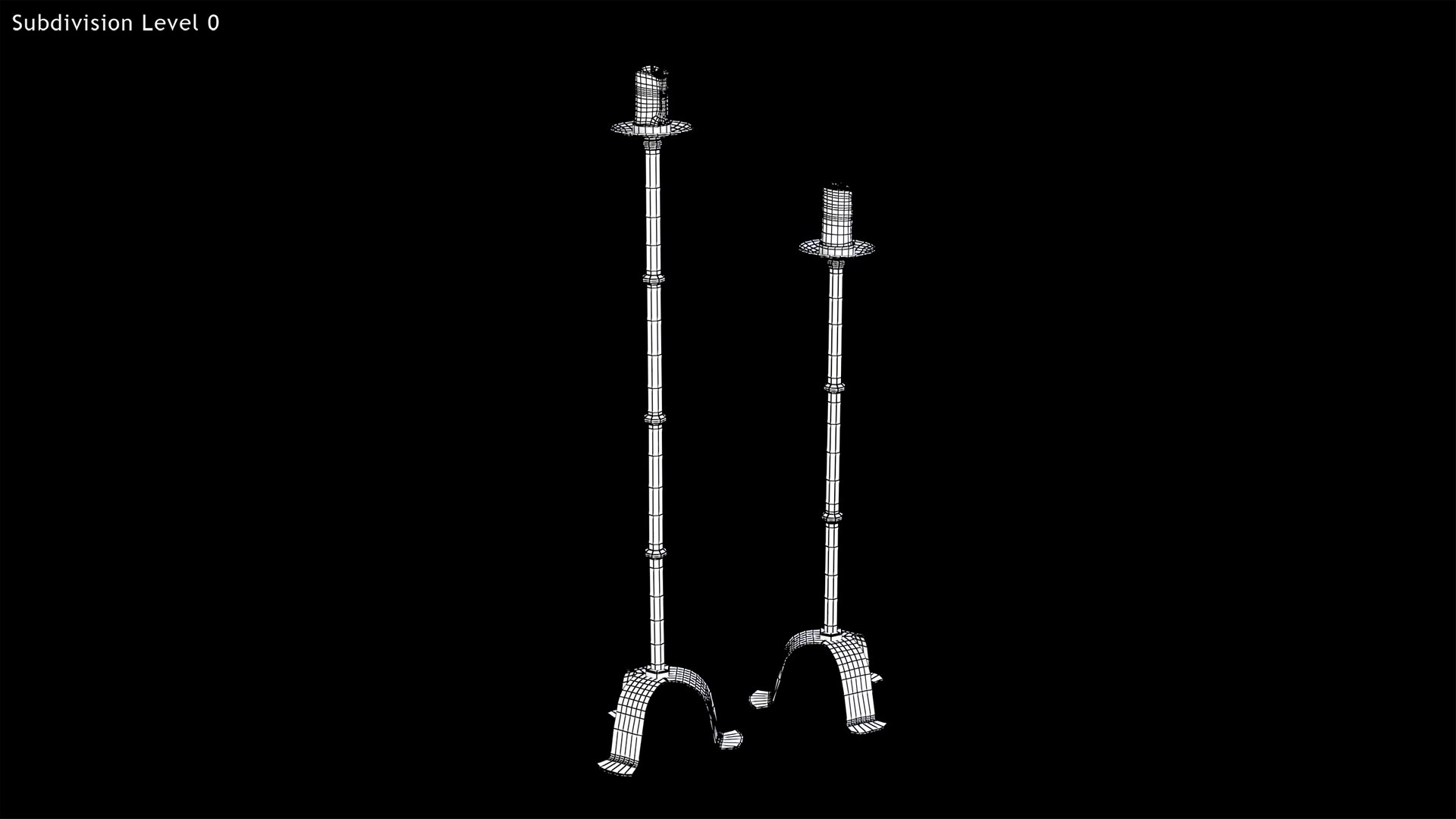 3D Model Medieval Candle Stand - TurboSquid 1705074