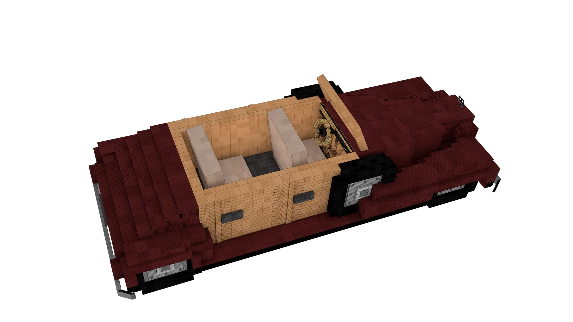 3d minecraft mercedes 770