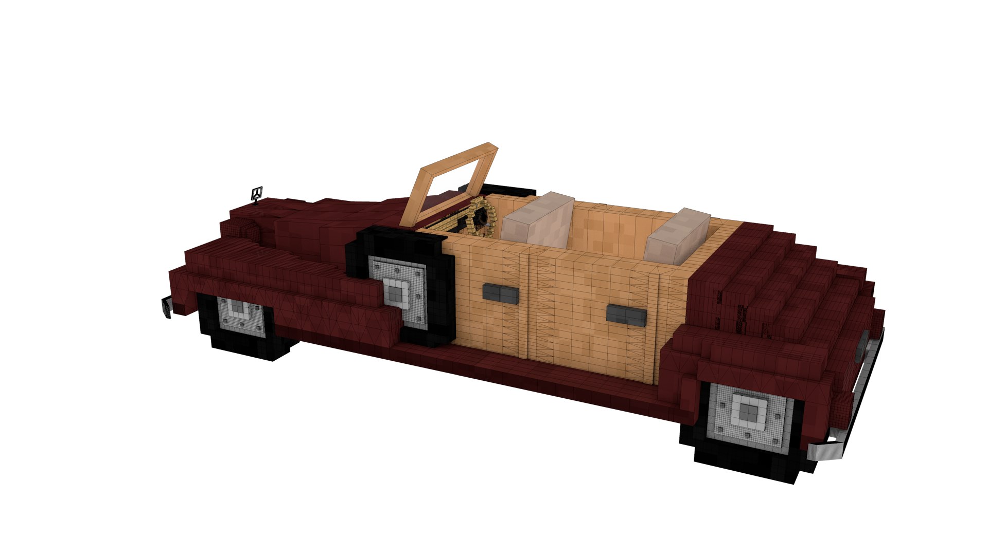 3d minecraft mercedes 770