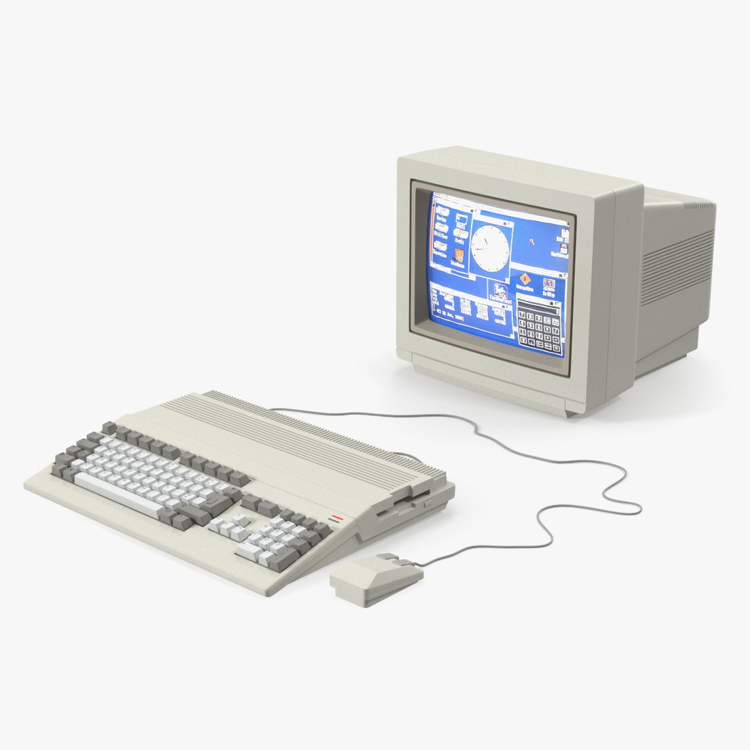 Vintage Computer with Monitor 3D model - TurboSquid 2062315