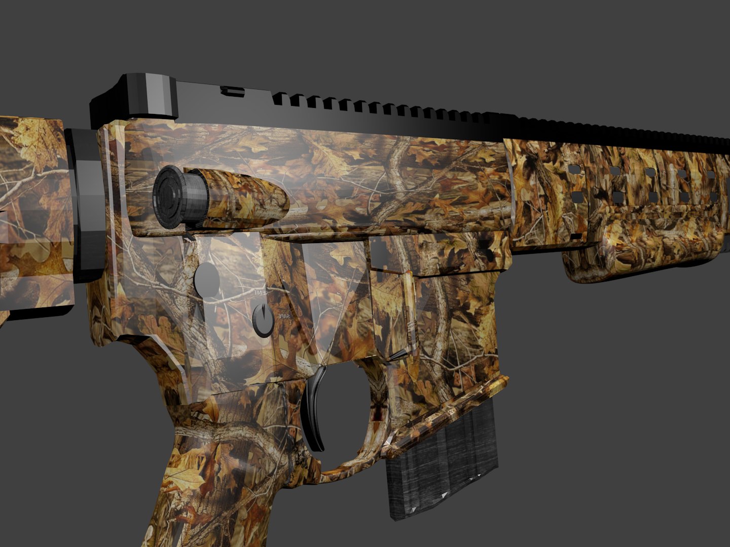 3d Model Daniel Defense Ambush Firearm