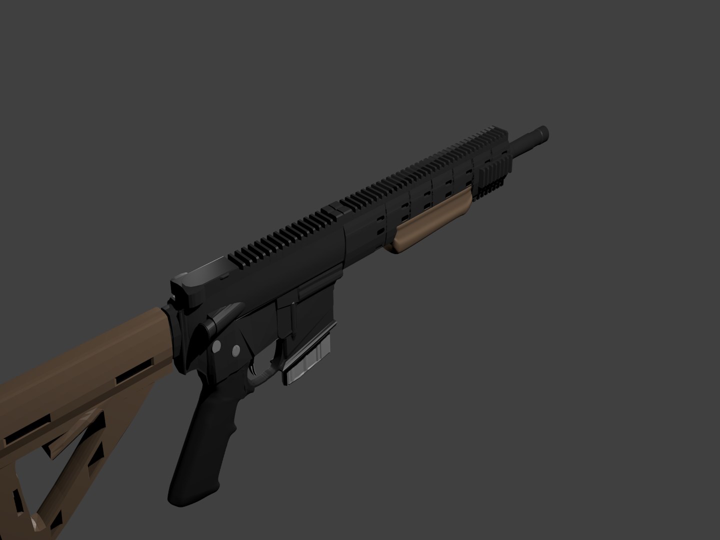 3d Model Daniel Defense Ambush Firearm
