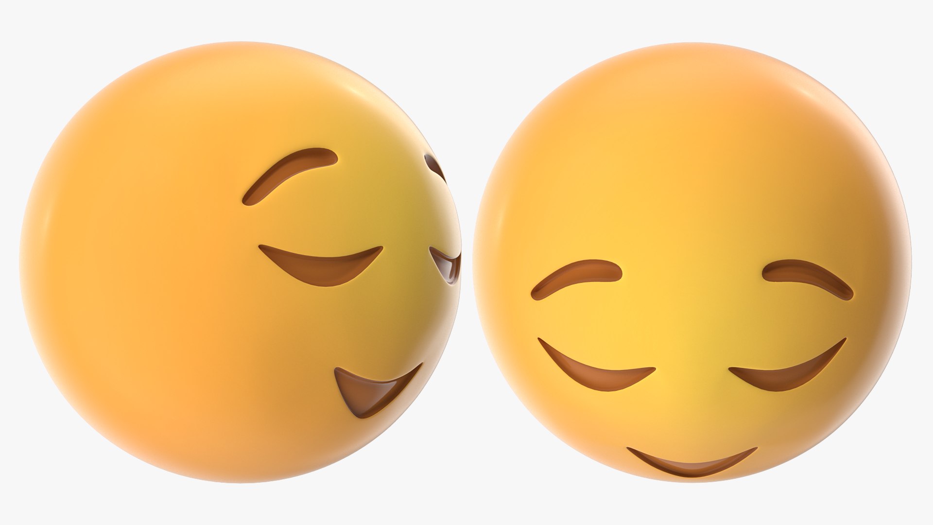 3D Relieved Emoji Model - TurboSquid 1533921